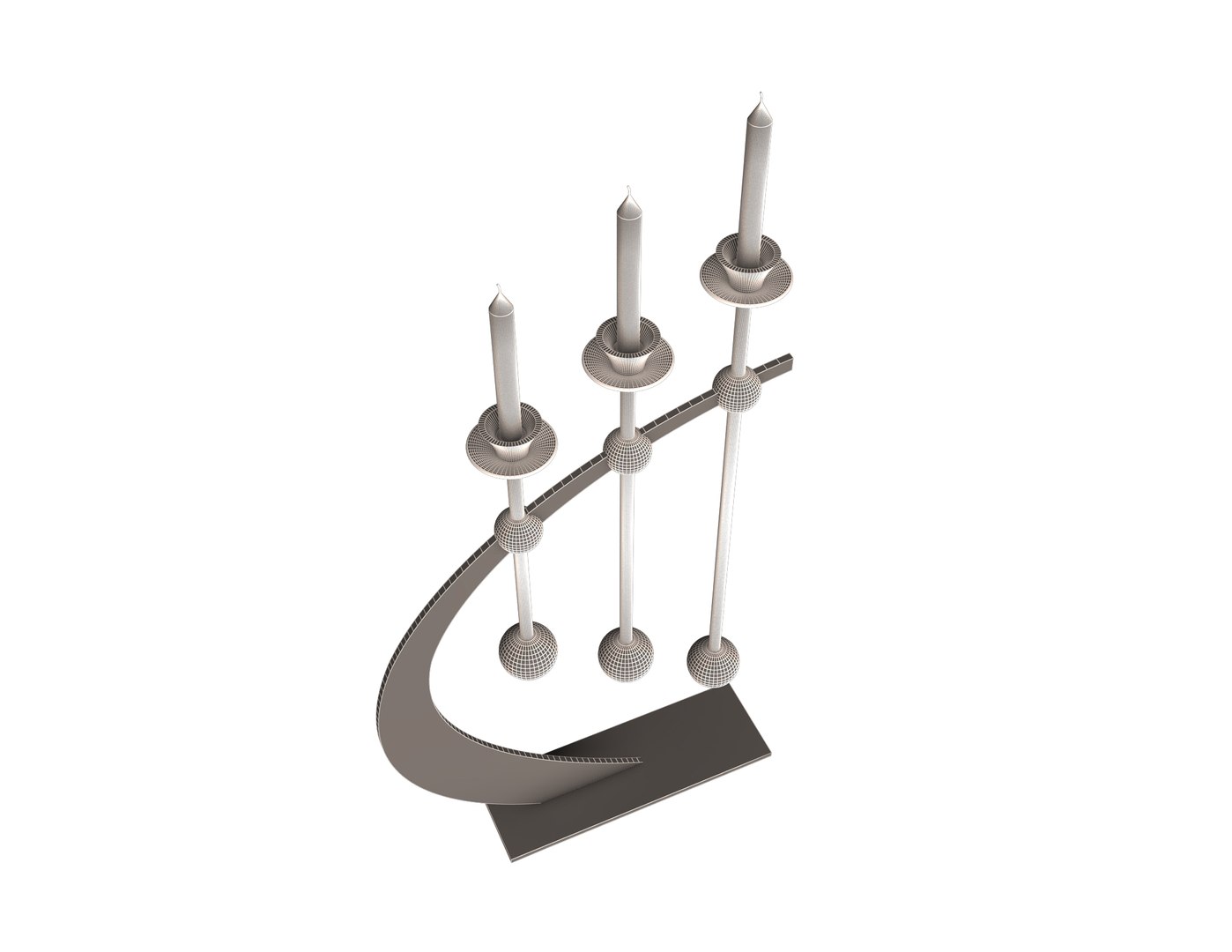 Candlesticks 3D model - TurboSquid 1745685