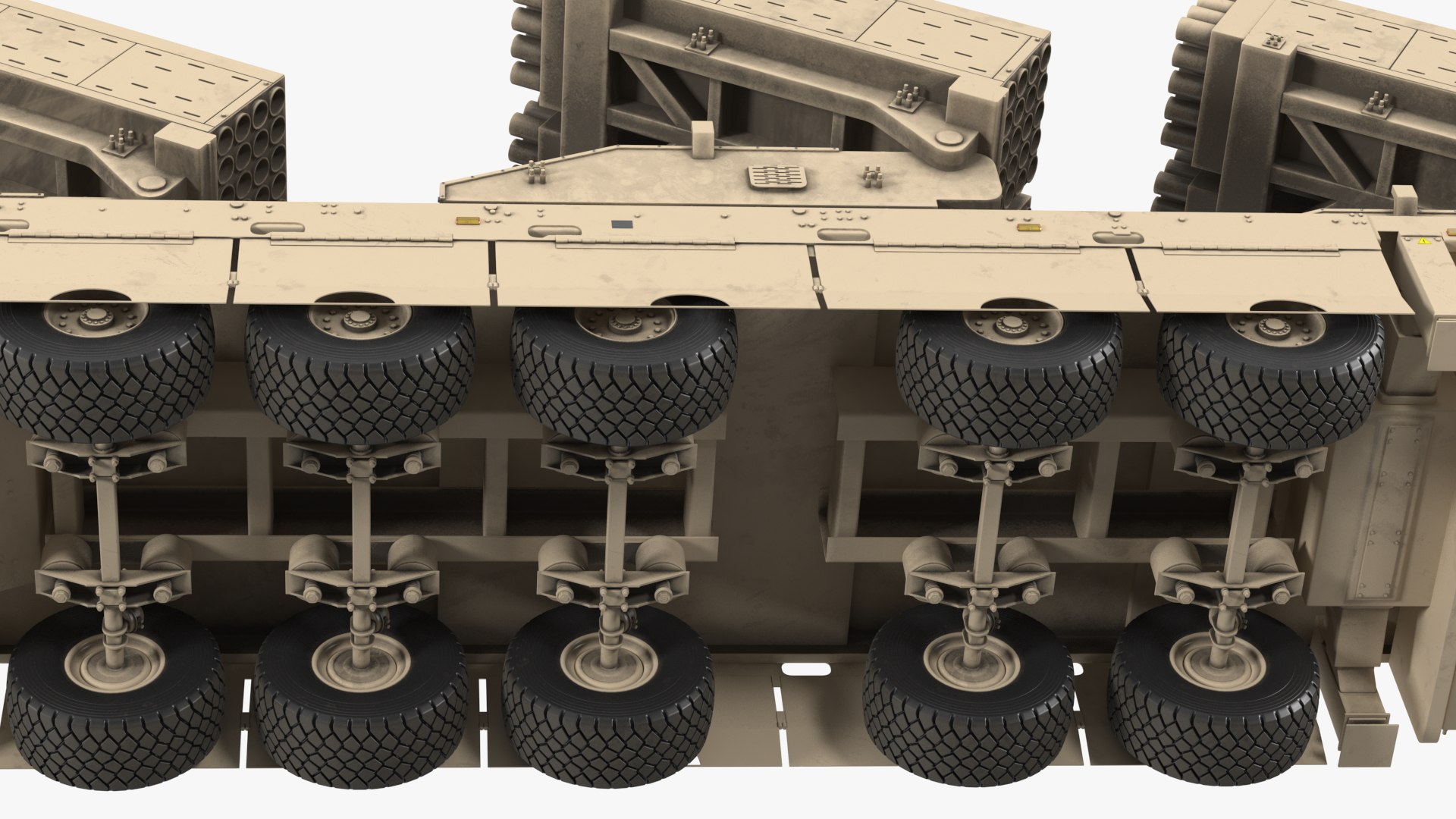 3D Roketsan Jobaria Tr-122 Multiple Launch Rocket System Rigged model ...