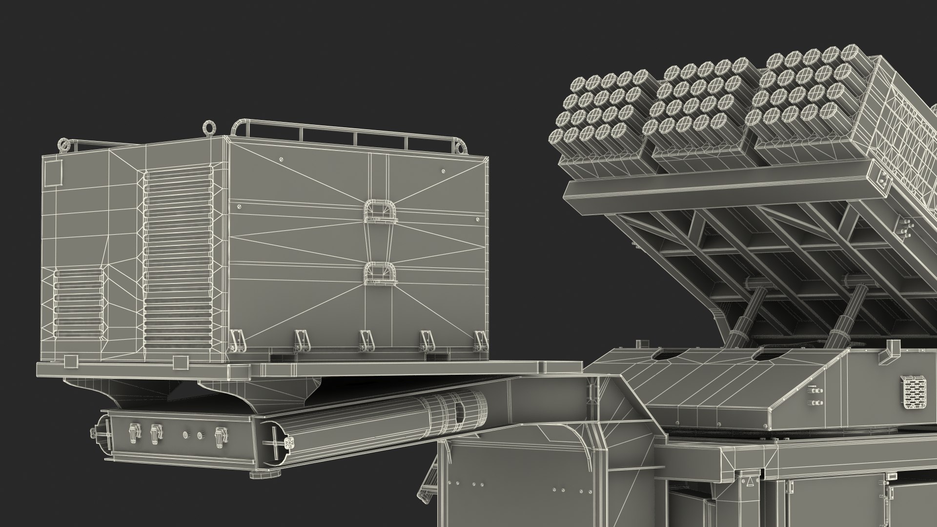 3D Roketsan Jobaria Tr-122 Multiple Launch Rocket System Rigged model ...