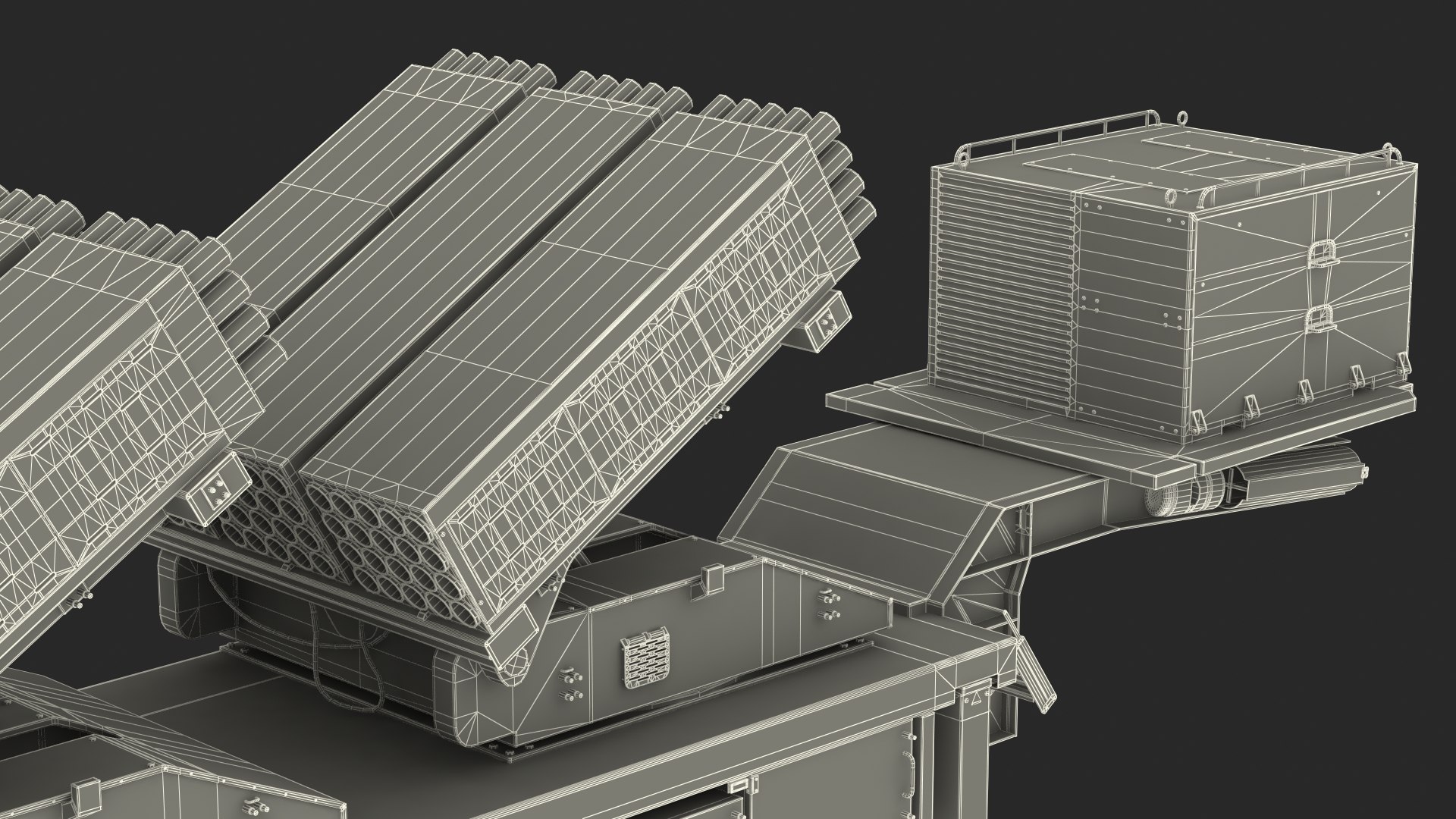 3D Roketsan Jobaria Tr-122 Multiple Launch Rocket System Rigged model ...