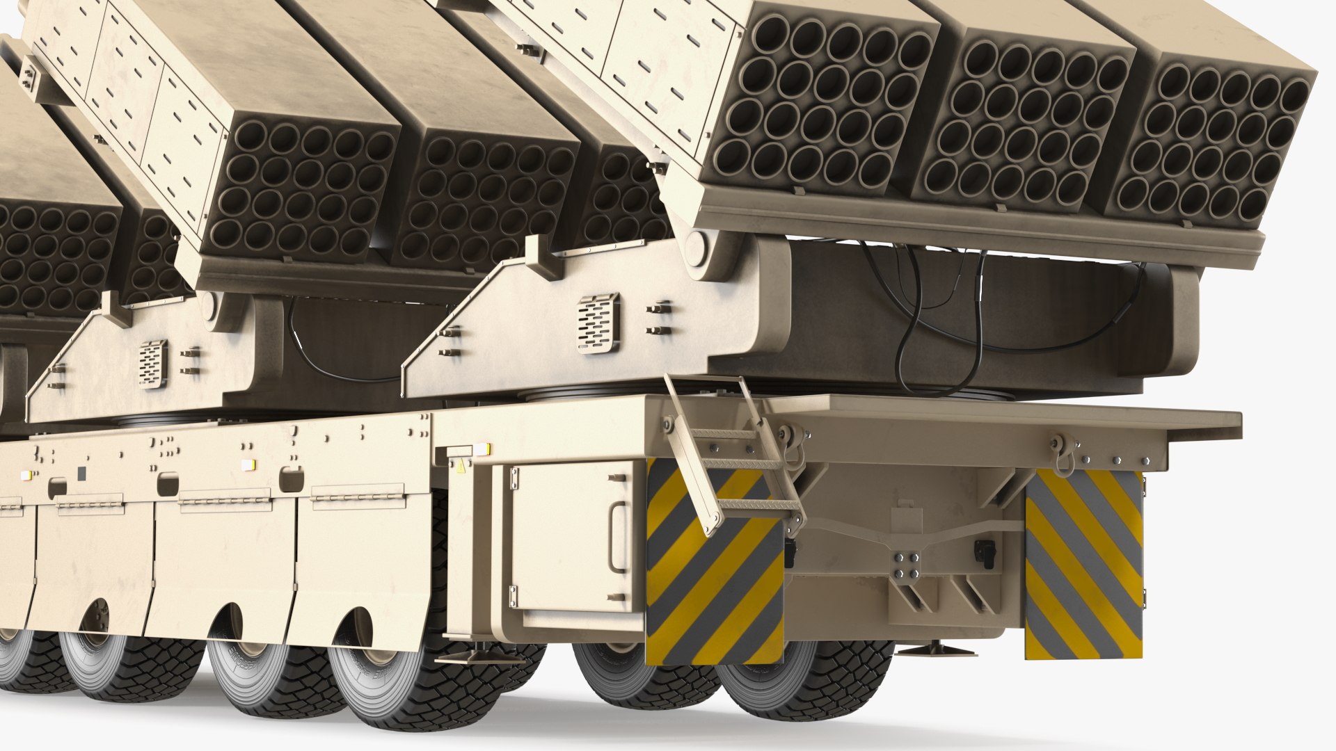 3D Roketsan Jobaria Tr-122 Multiple Launch Rocket System Rigged model ...