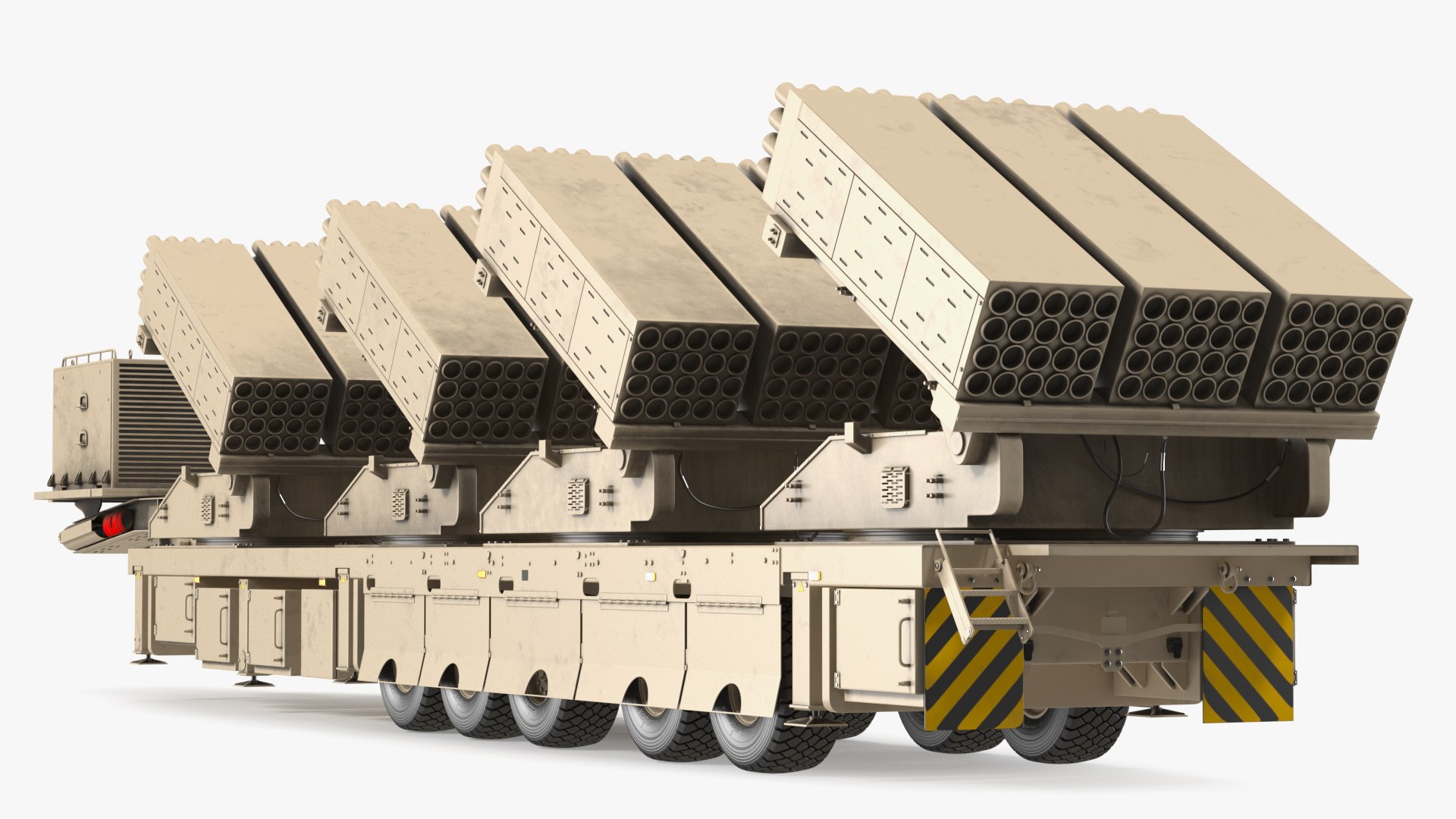 3D Roketsan Jobaria Tr-122 Multiple Launch Rocket System Rigged model ...