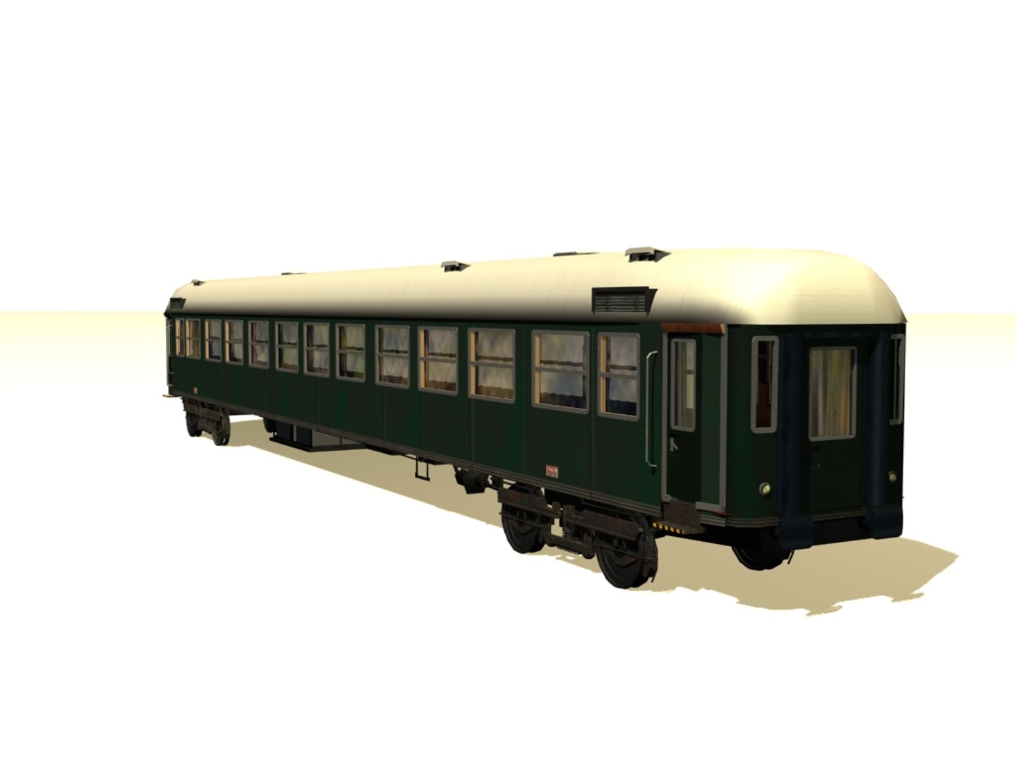 3d model of train vagon