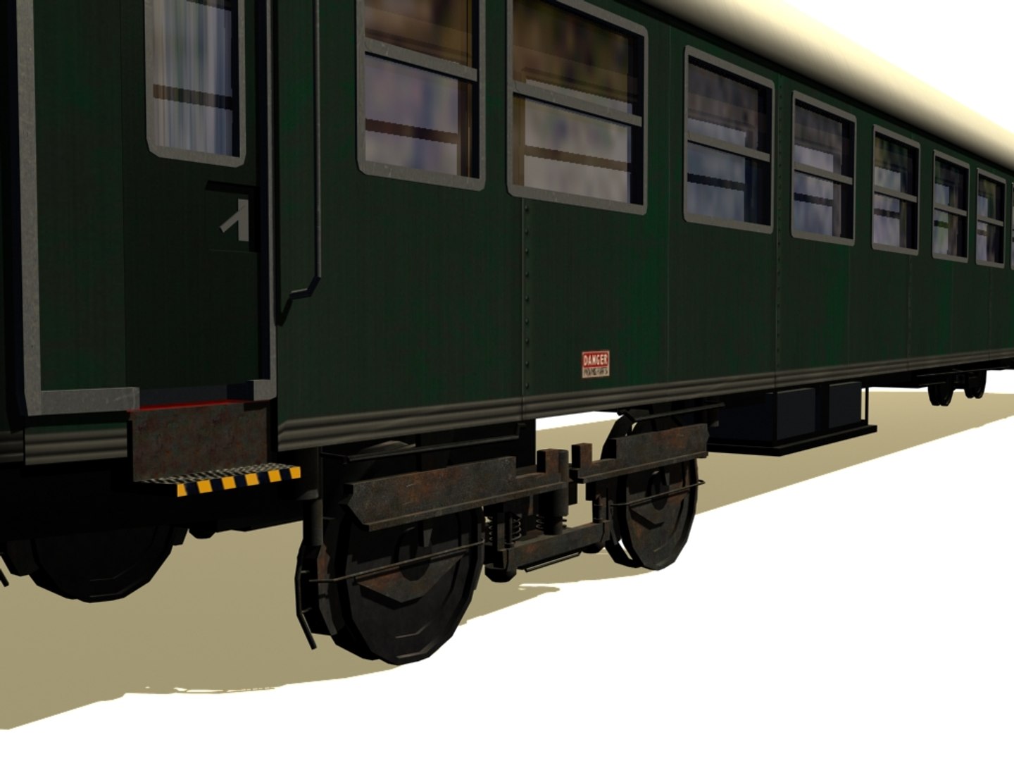 3d model of train vagon