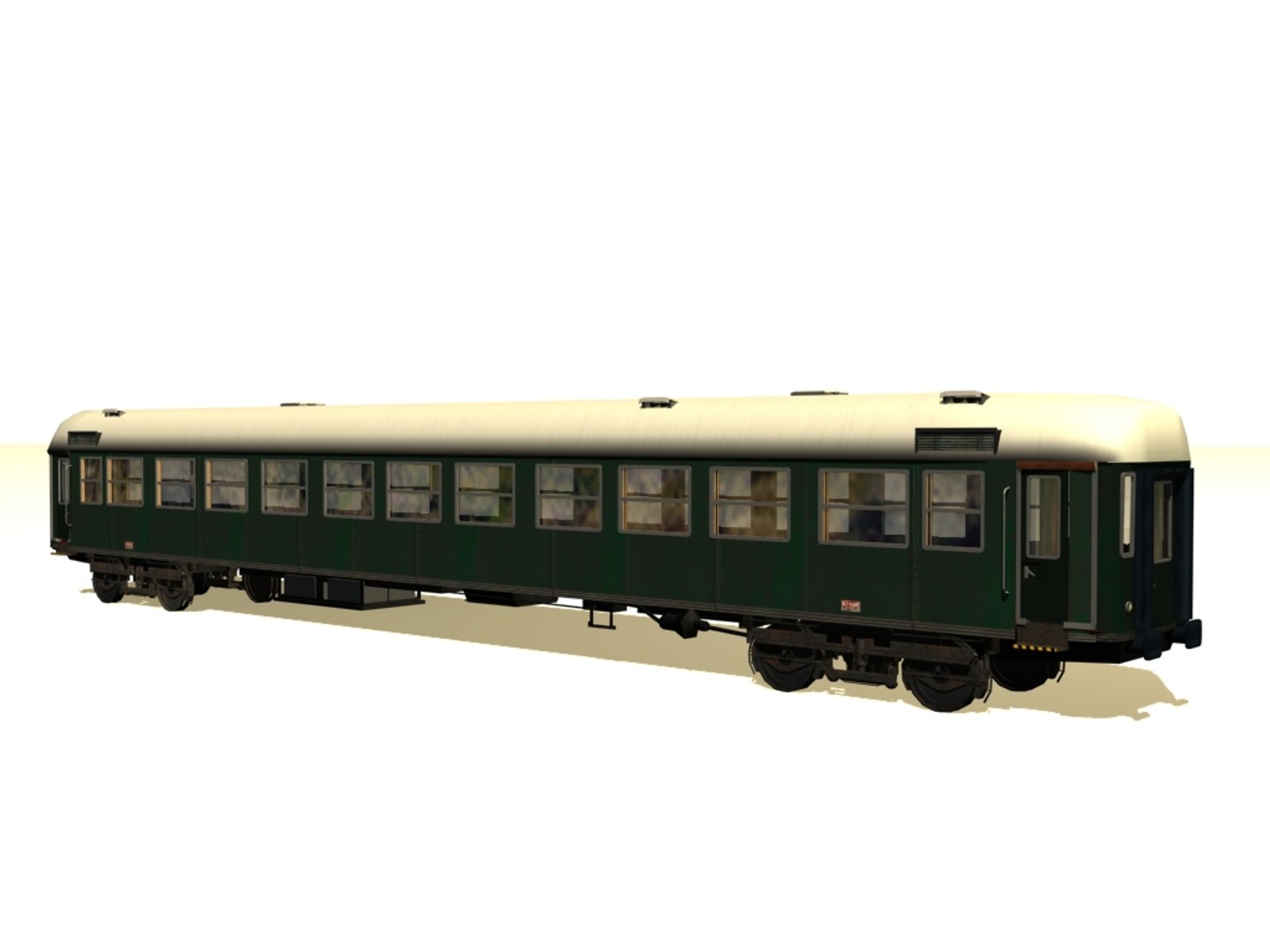 3d model of train vagon