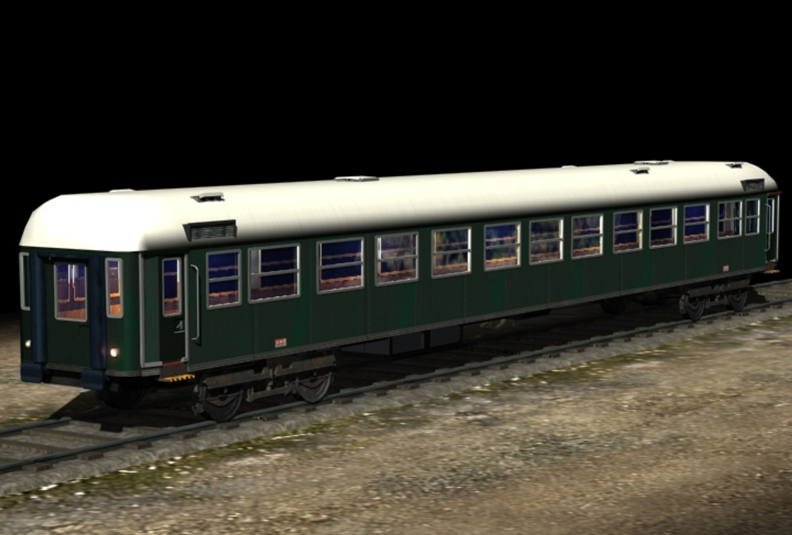 3d model of train vagon
