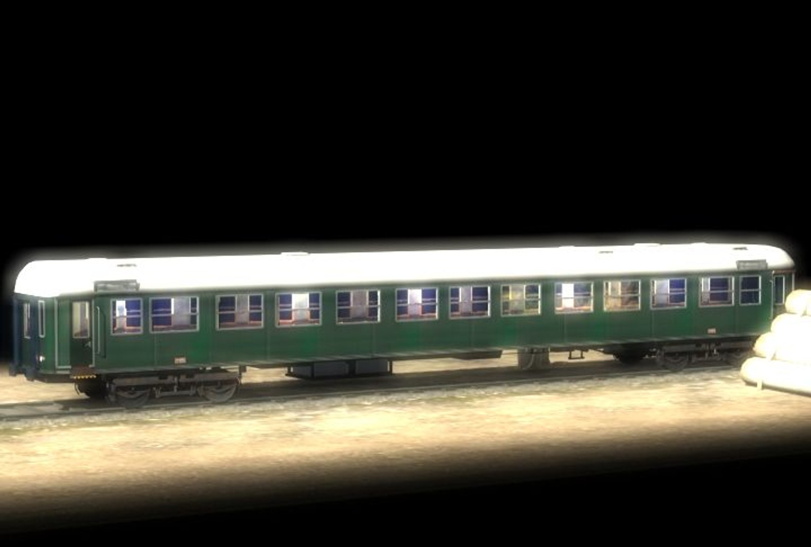 3d model of train vagon