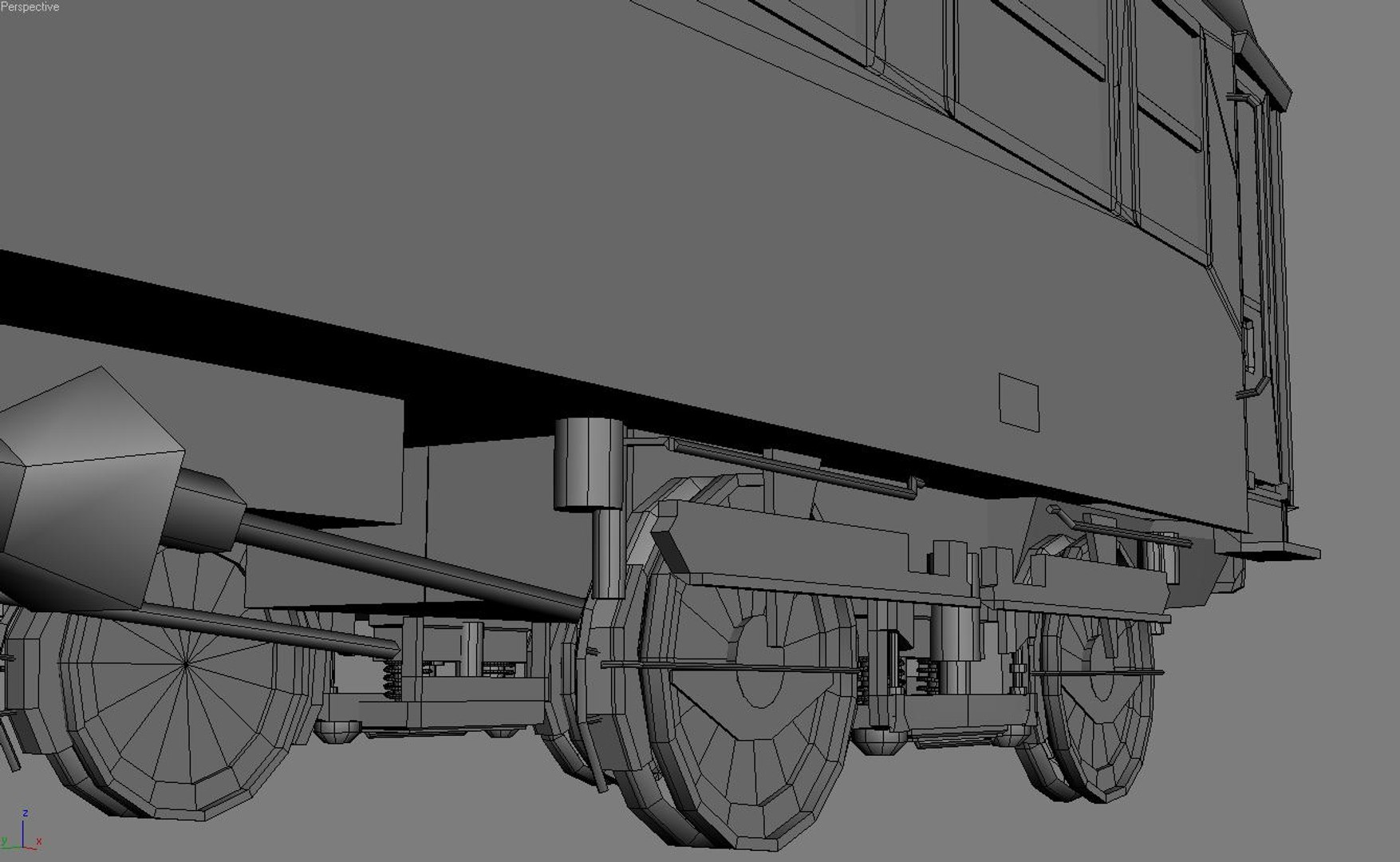 3d model of train vagon