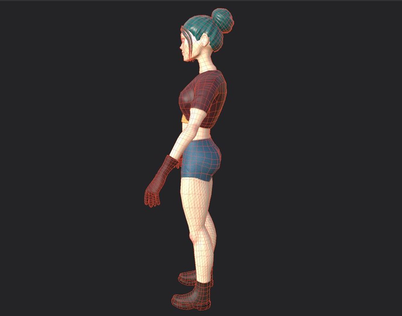 3D Character Stylized Girl Rigged Model - TurboSquid 1638727