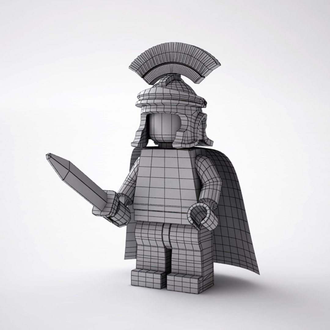 Fbx Rigged Lego Roman Commander