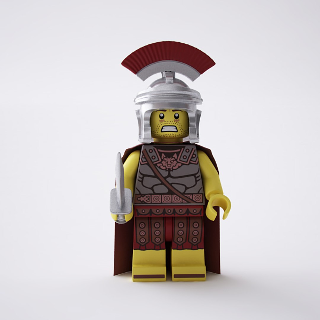 Fbx Rigged Lego Roman Commander