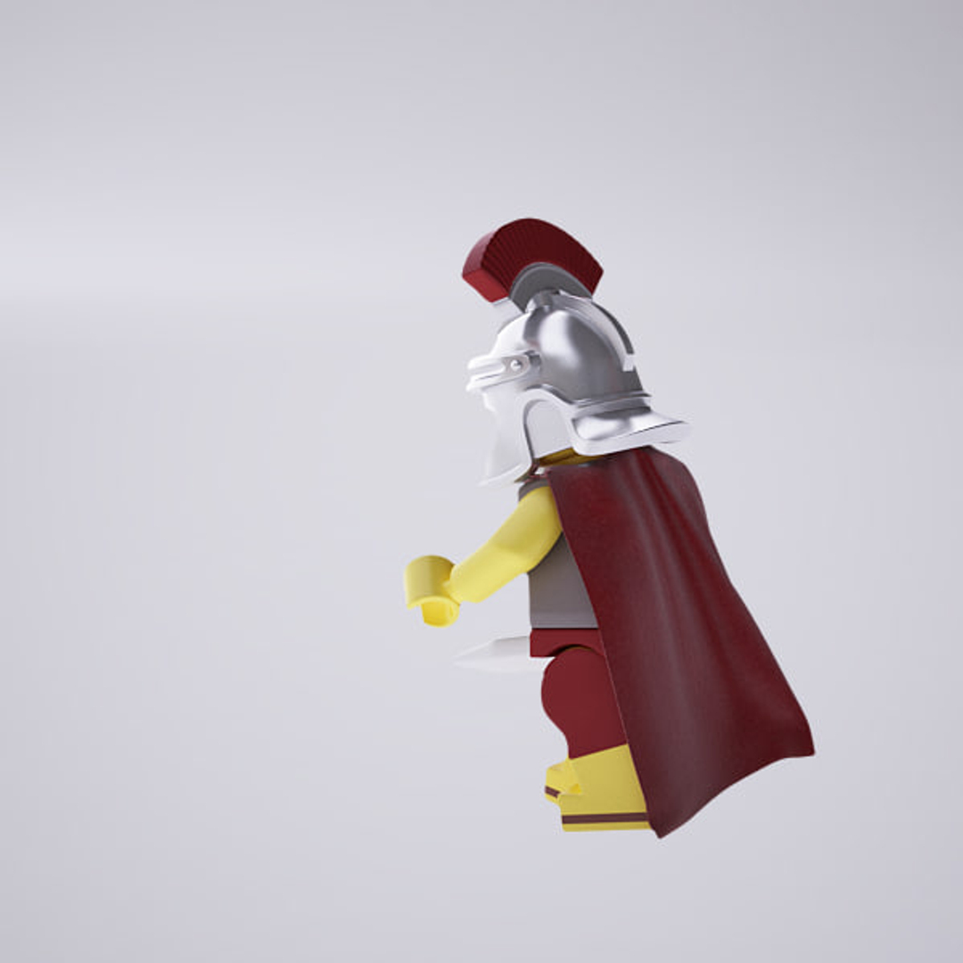 Fbx Rigged Lego Roman Commander