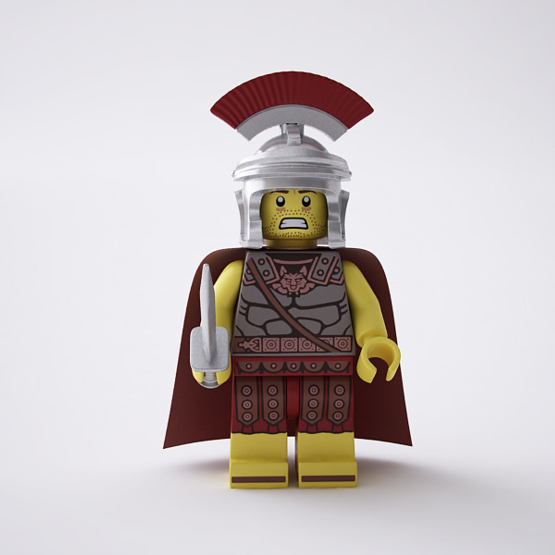 Fbx Rigged Lego Roman Commander
