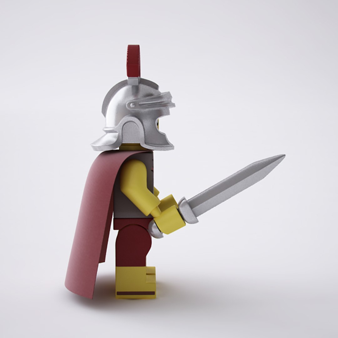 Fbx Rigged Lego Roman Commander