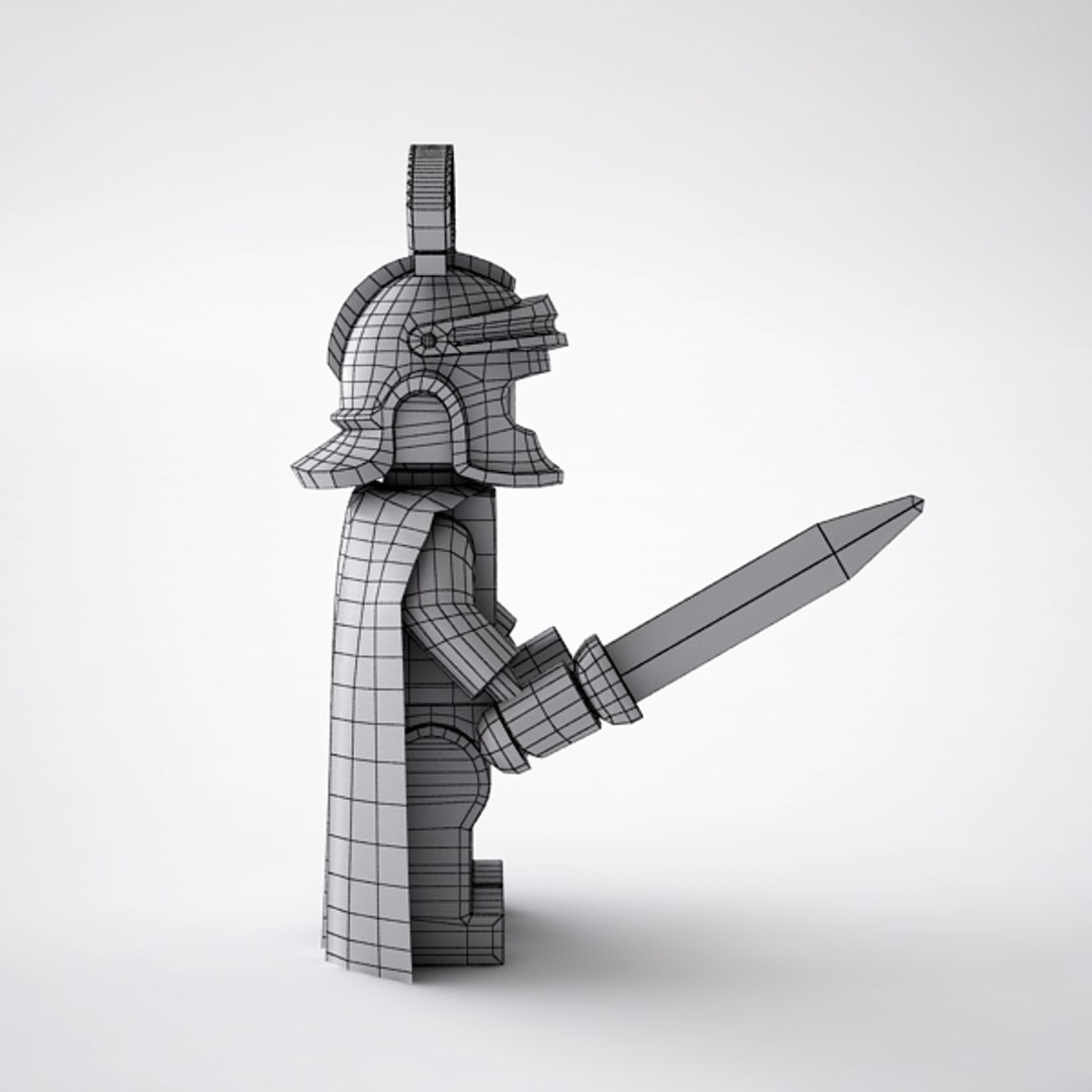 Fbx Rigged Lego Roman Commander