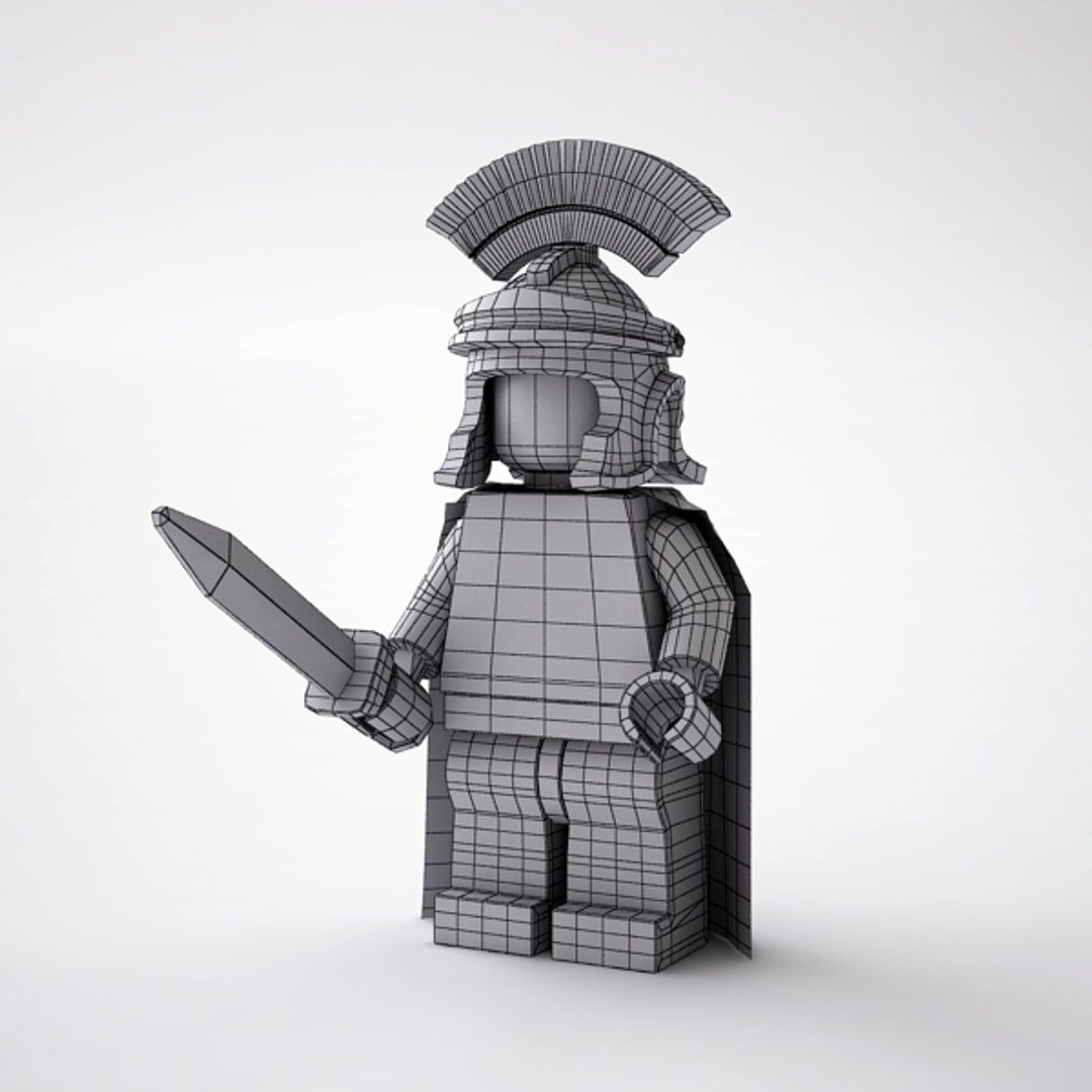 Fbx Rigged Lego Roman Commander