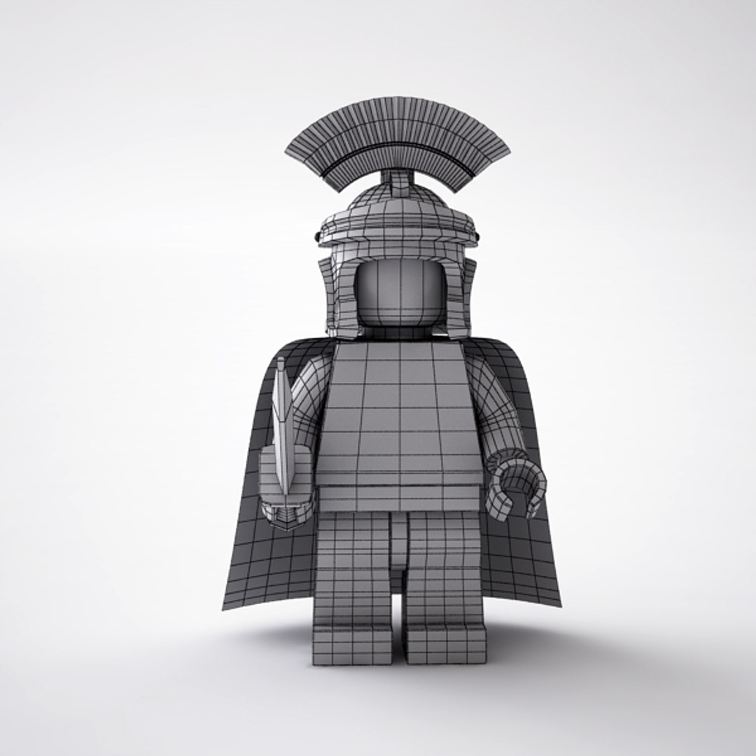Fbx Rigged Lego Roman Commander