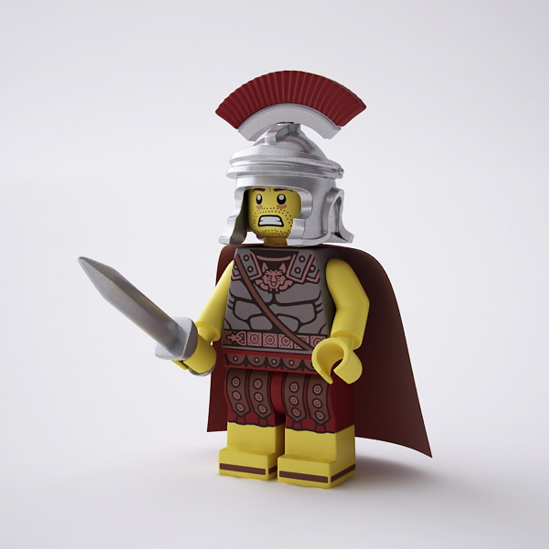 Fbx Rigged Lego Roman Commander