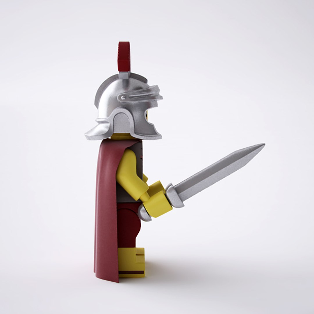 Fbx Rigged Lego Roman Commander