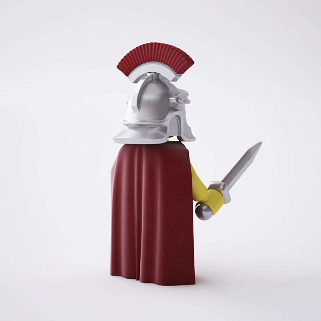 Fbx Rigged Lego Roman Commander