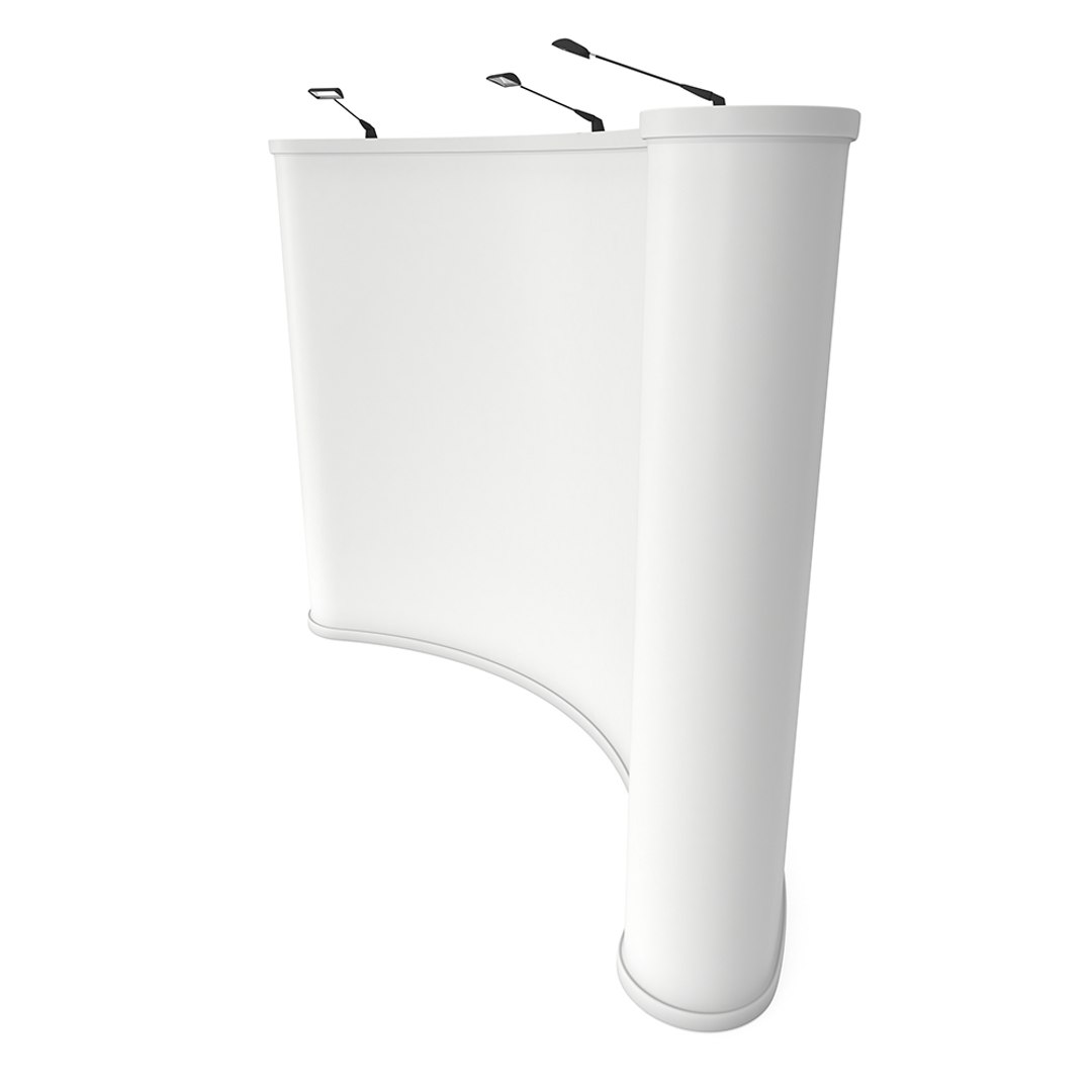 3D Blank Roll Up And Pop Up Stands Trade Show Booth White And Blank ...