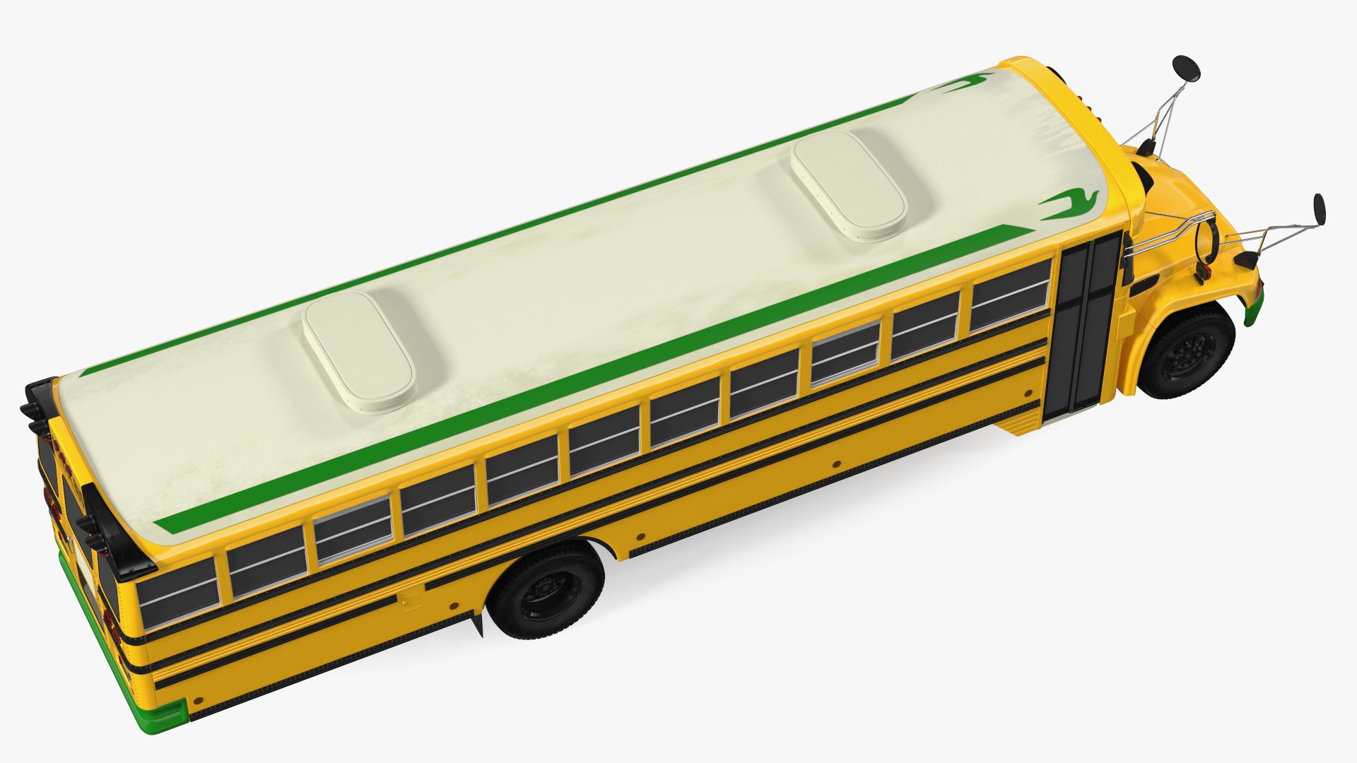 3D model Electric Blue Bird Vision School Bus Exterior Only ...