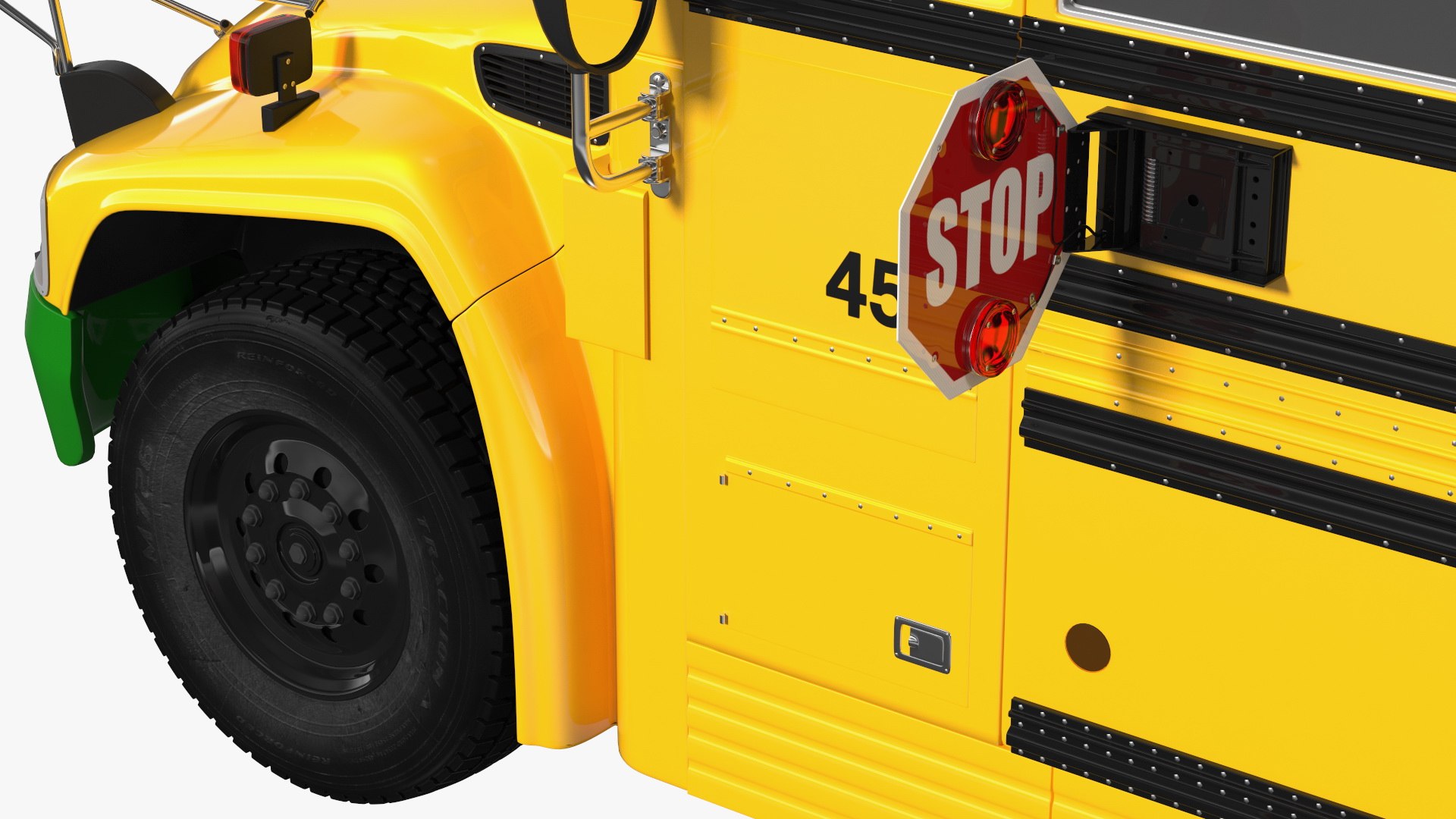 3D model Electric Blue Bird Vision School Bus Exterior Only ...