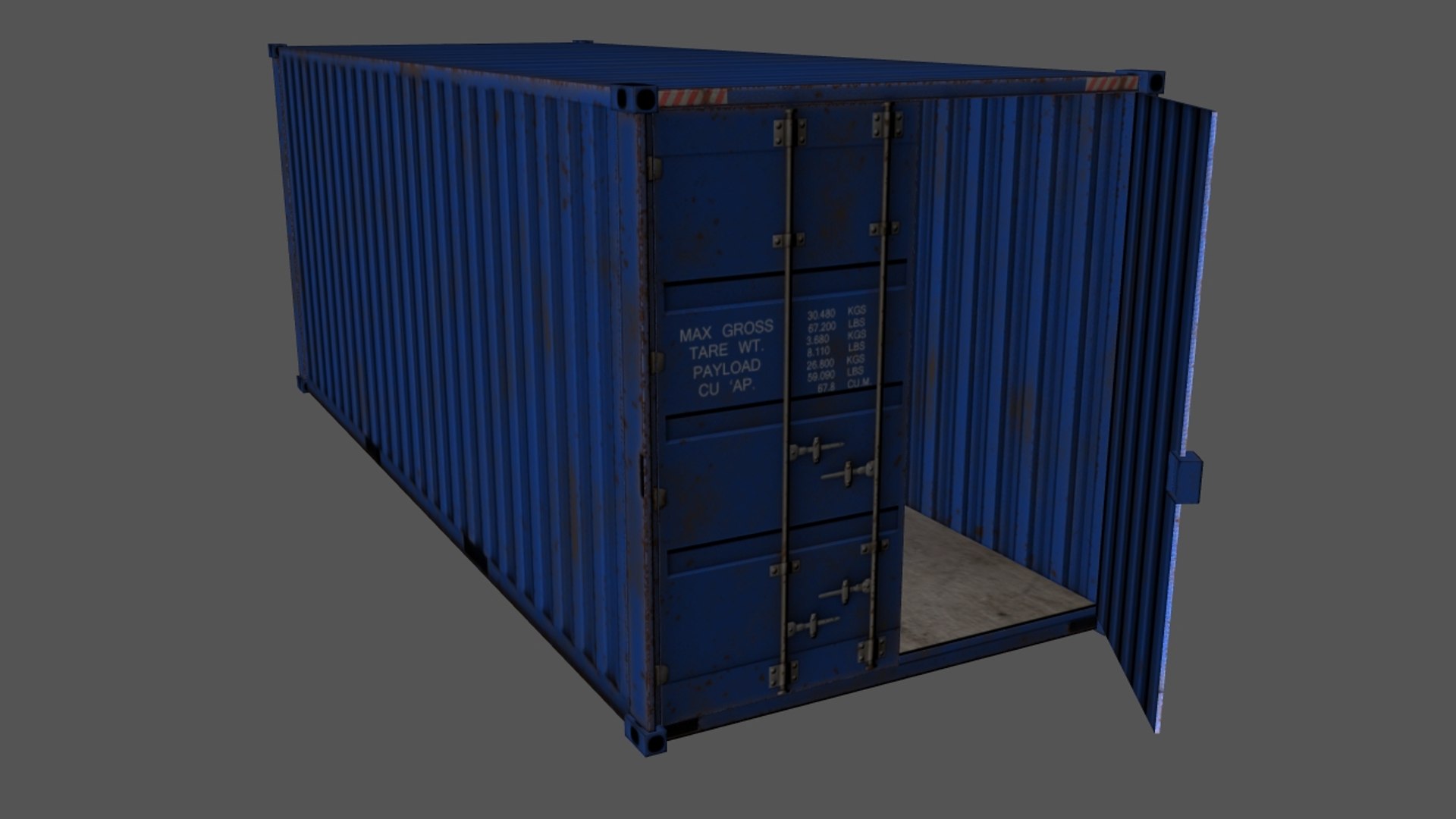3d shipping container model