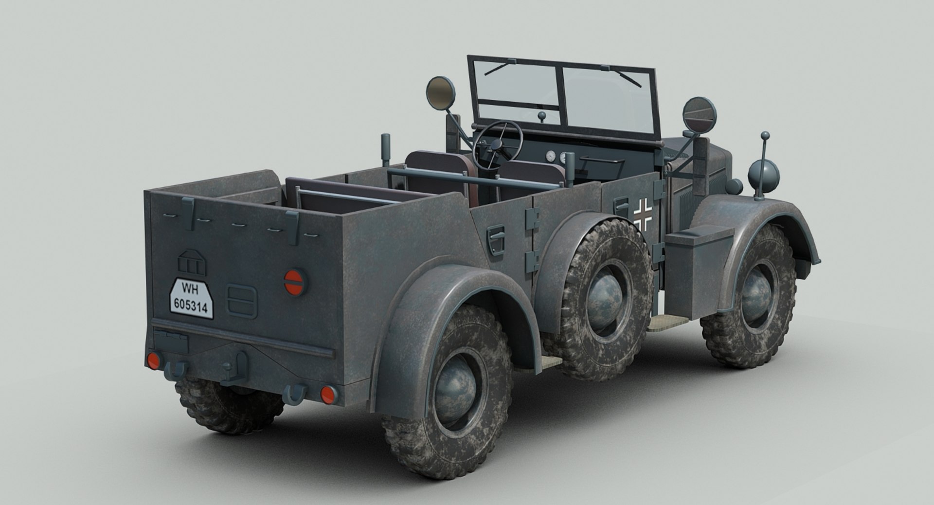 Ww2 German Horch Kfz 3d 3ds