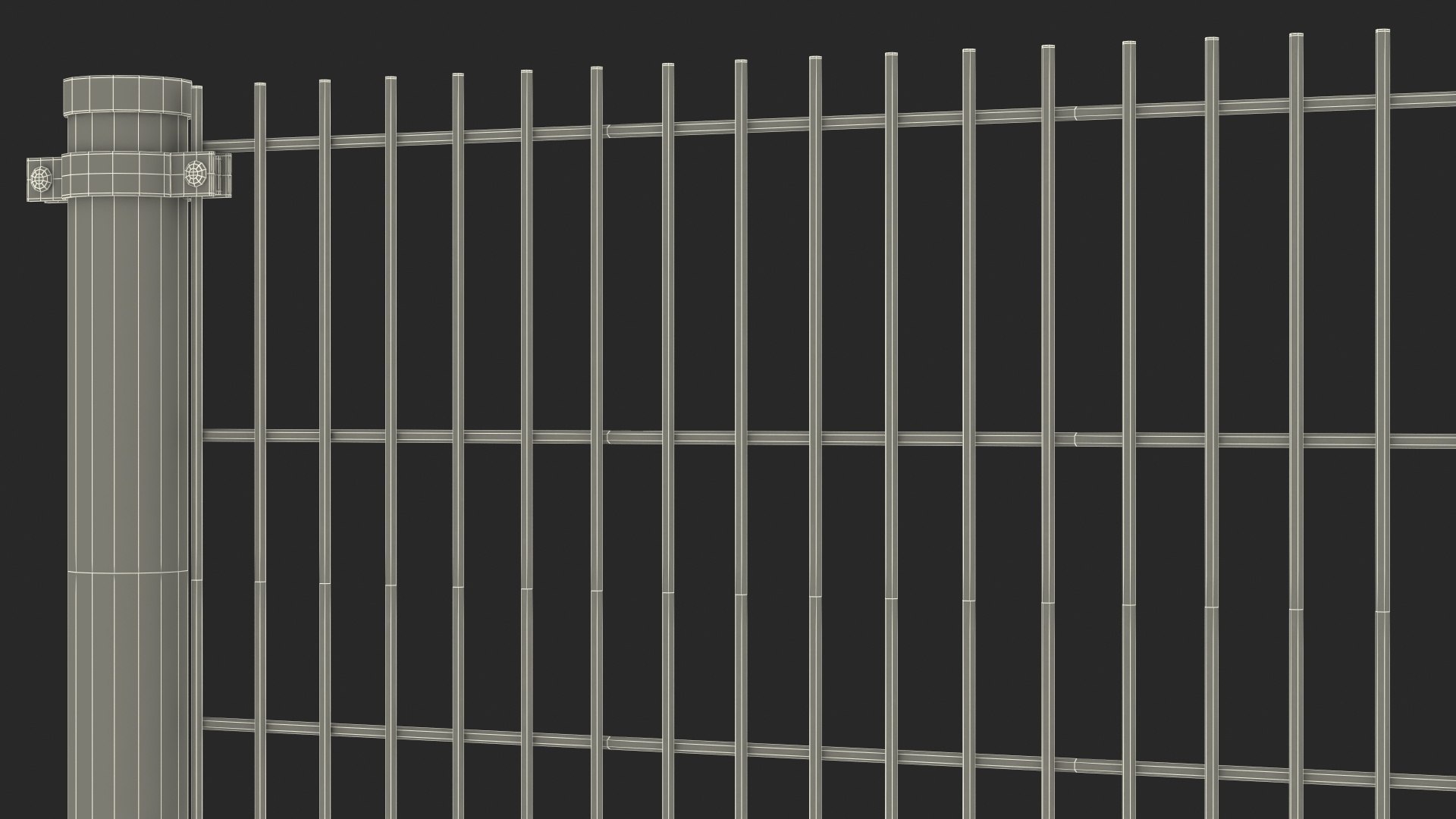 3D Mesh Fence Panel - TurboSquid 1954855