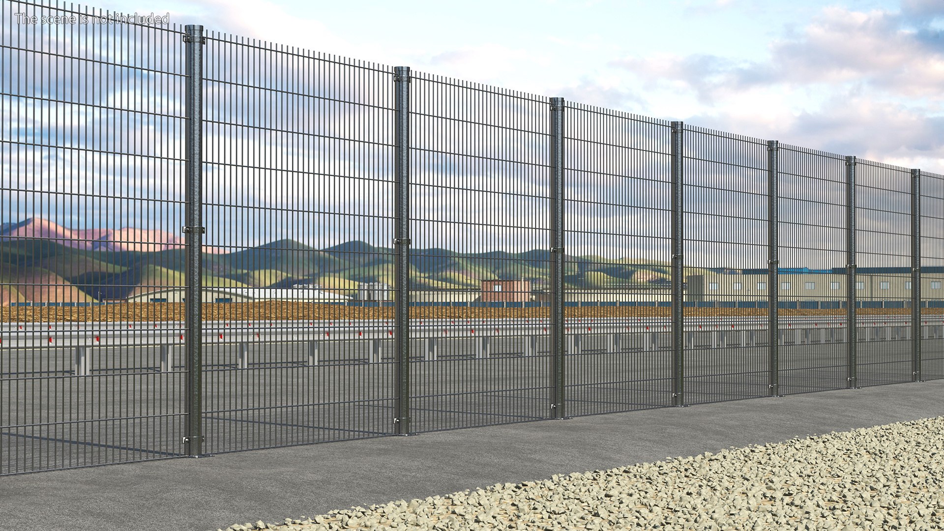 3D Mesh Fence Panel - TurboSquid 1954855