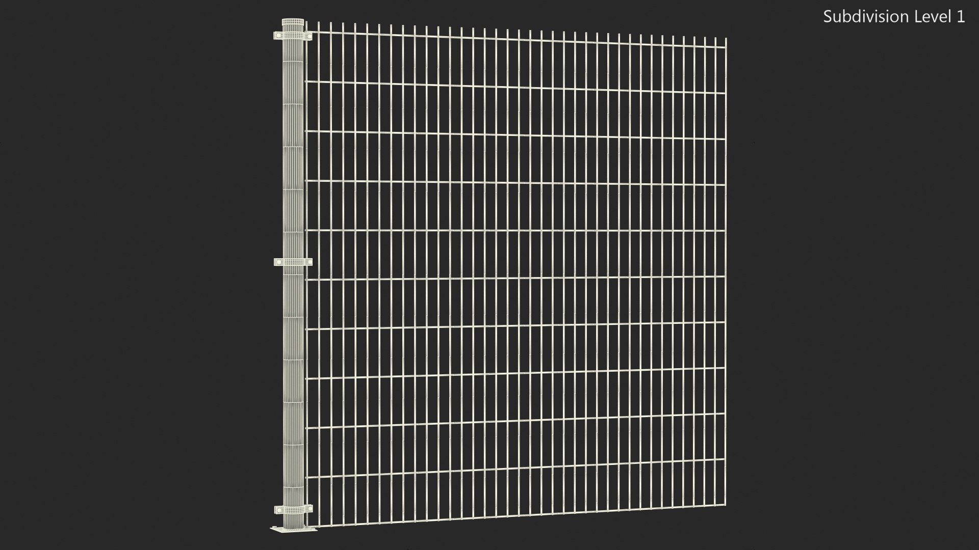 3D Mesh Fence Panel - TurboSquid 1954855