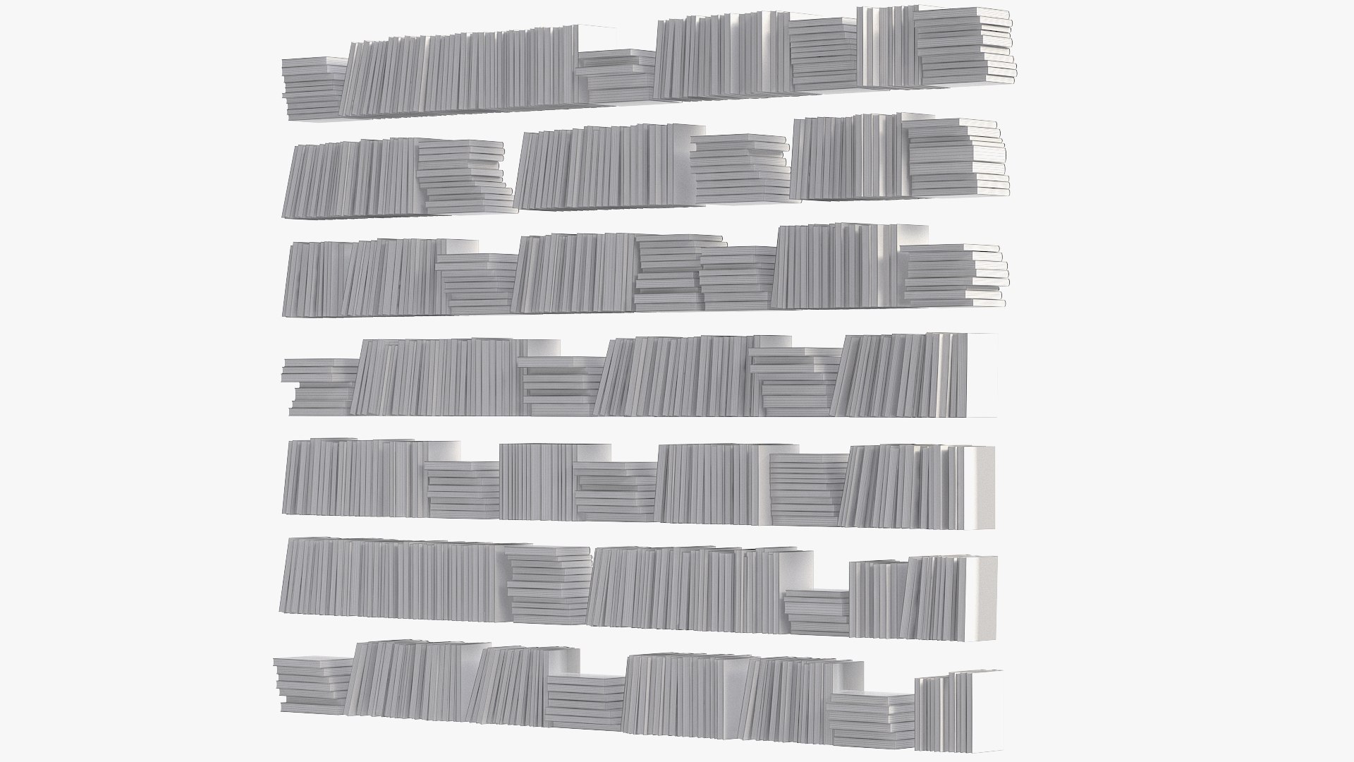3d Book Set Model