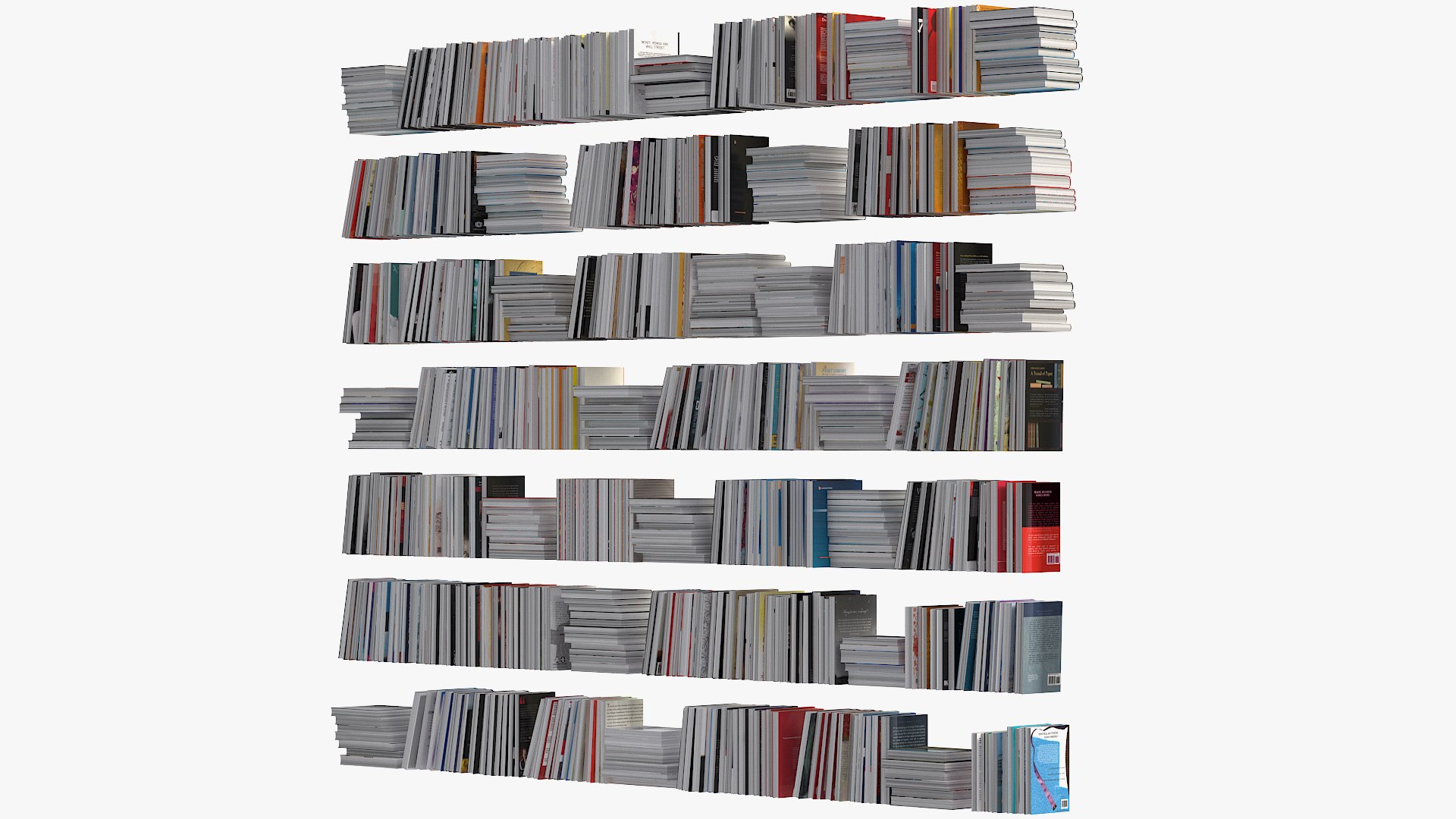 3d Book Set Model