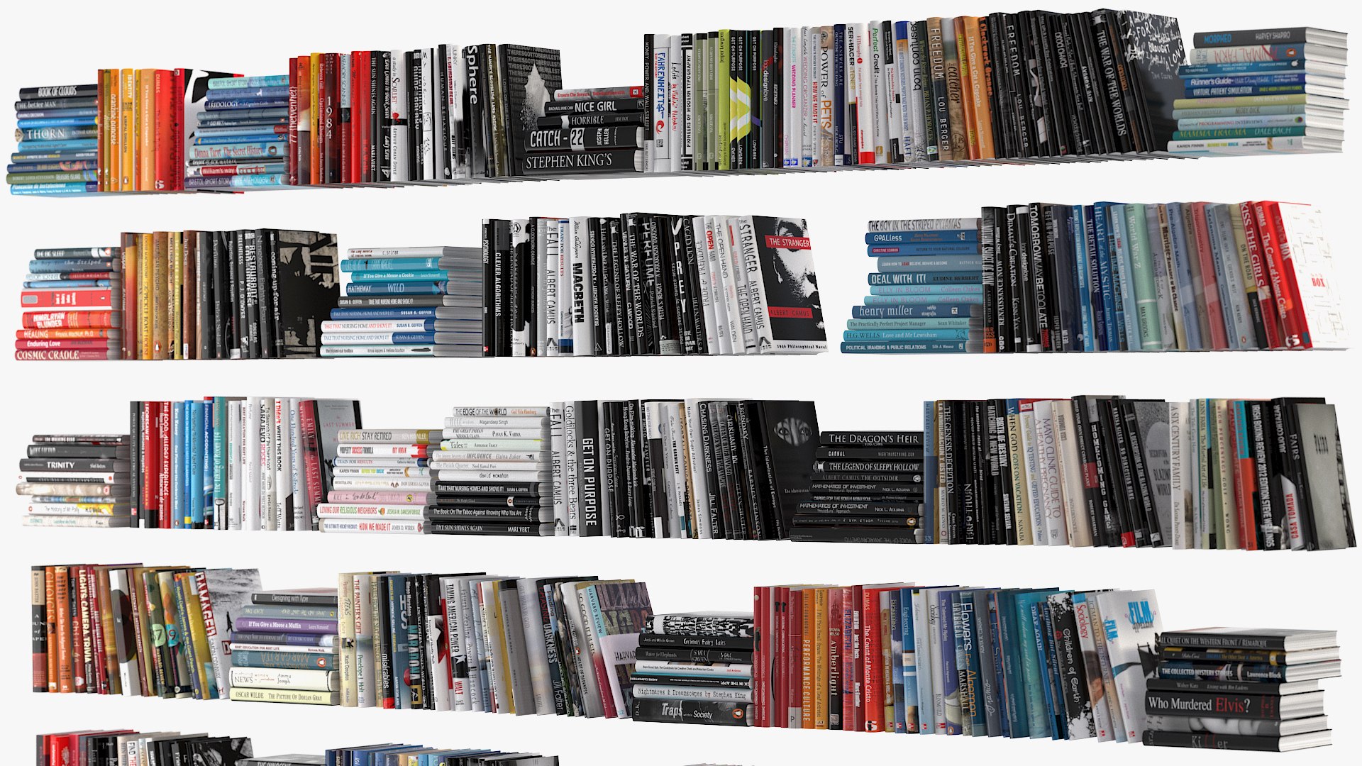 3d Book Set Model