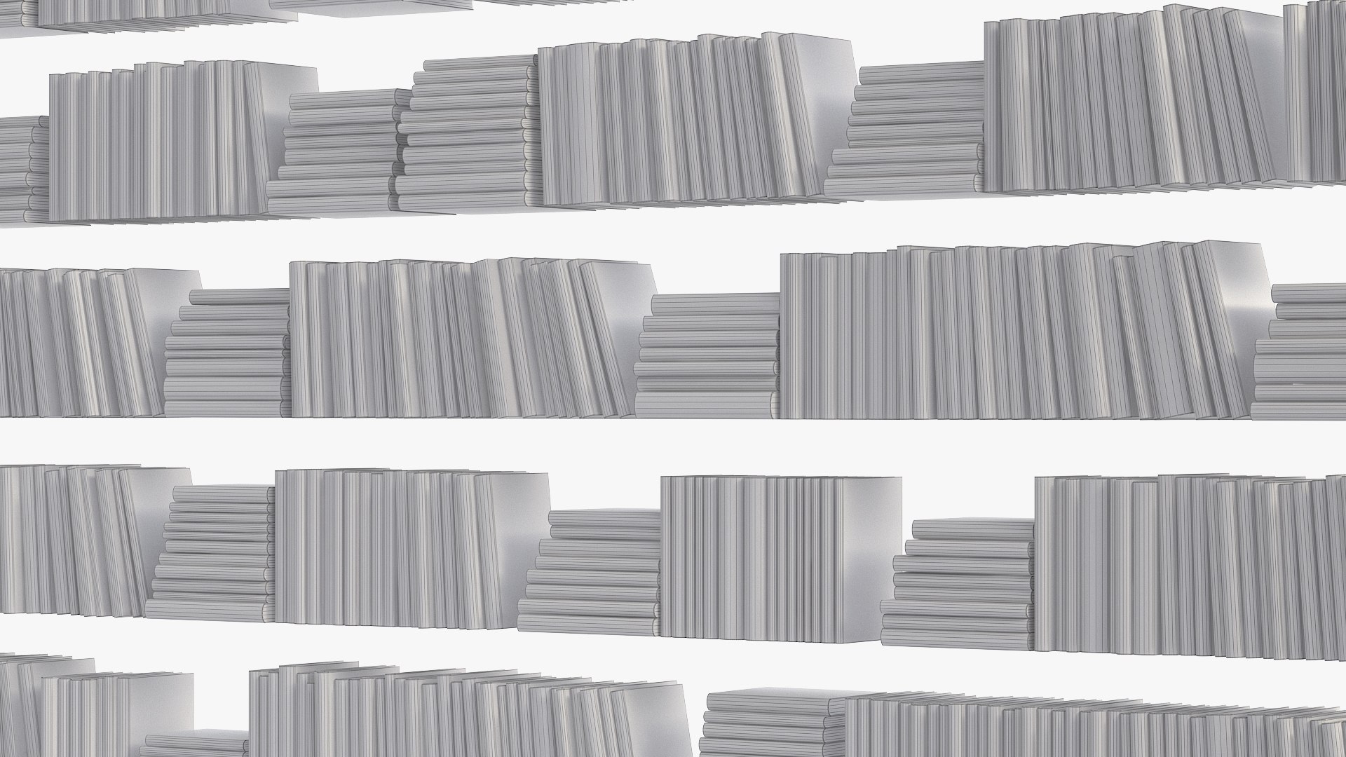 3d Book Set Model