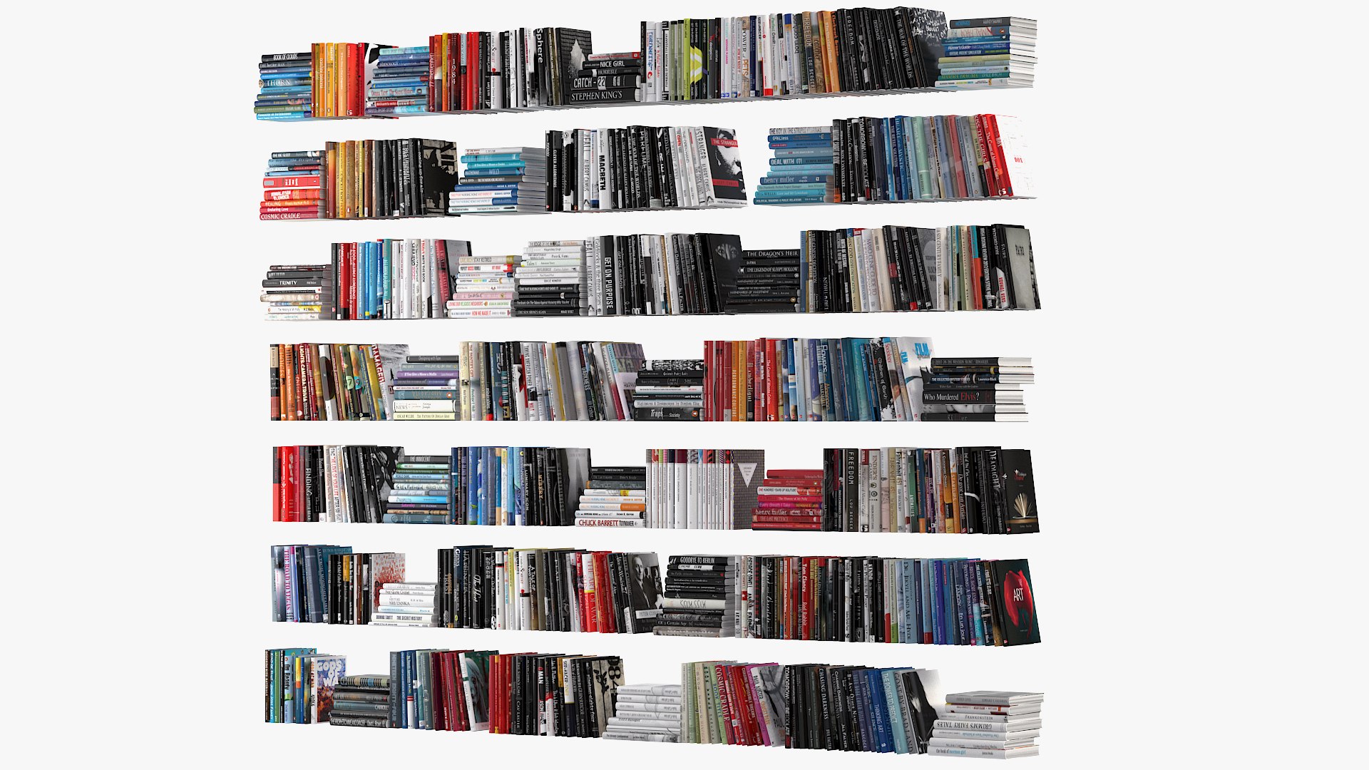 3d Book Set Model