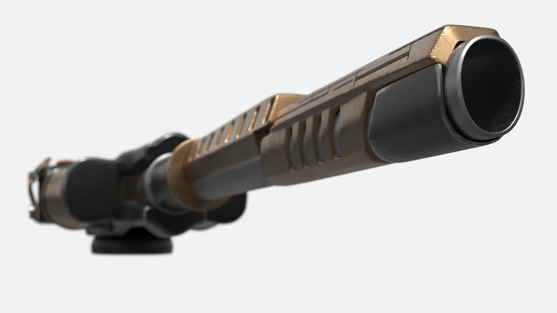 Hyperbolt Sniper Cannon Bronze Core 3D Model - TurboSquid 2441547