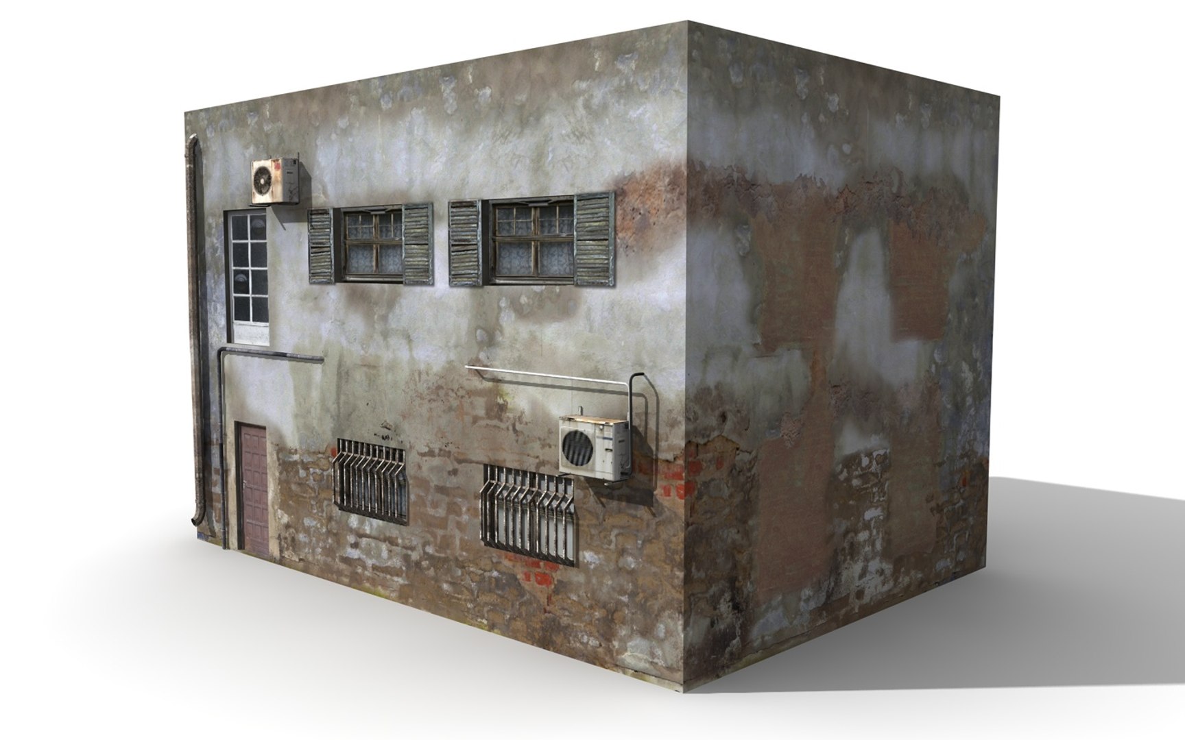 3d Simple Old House Model