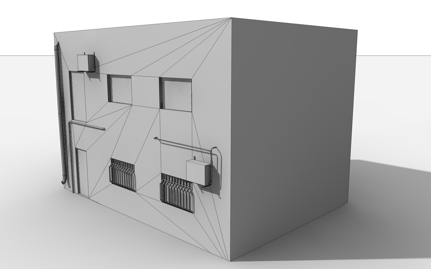 3d Simple Old House Model