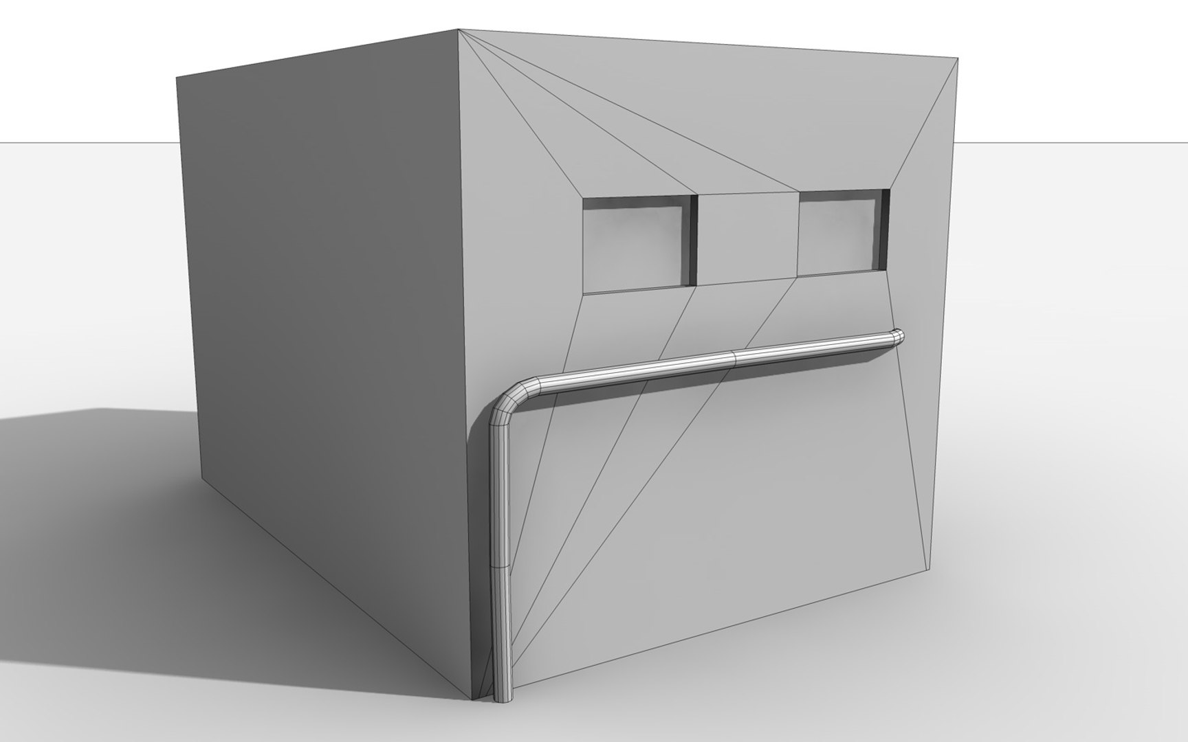 3d Simple Old House Model