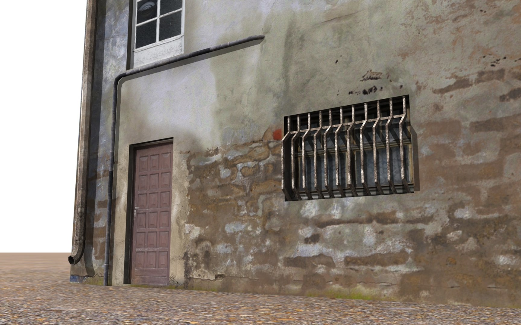 3d Simple Old House Model
