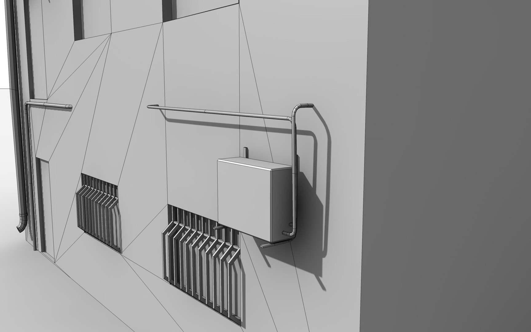 3d Simple Old House Model