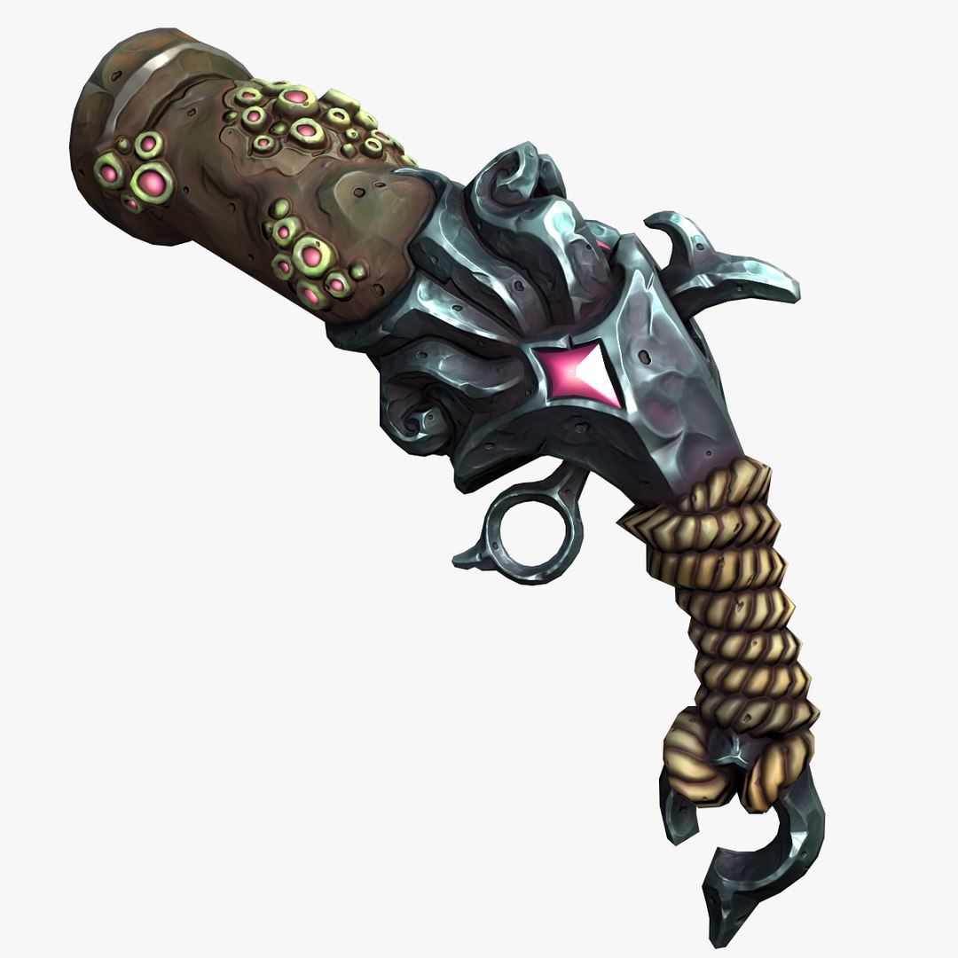 Octopus pistol 3D model - TurboSquid 2092630