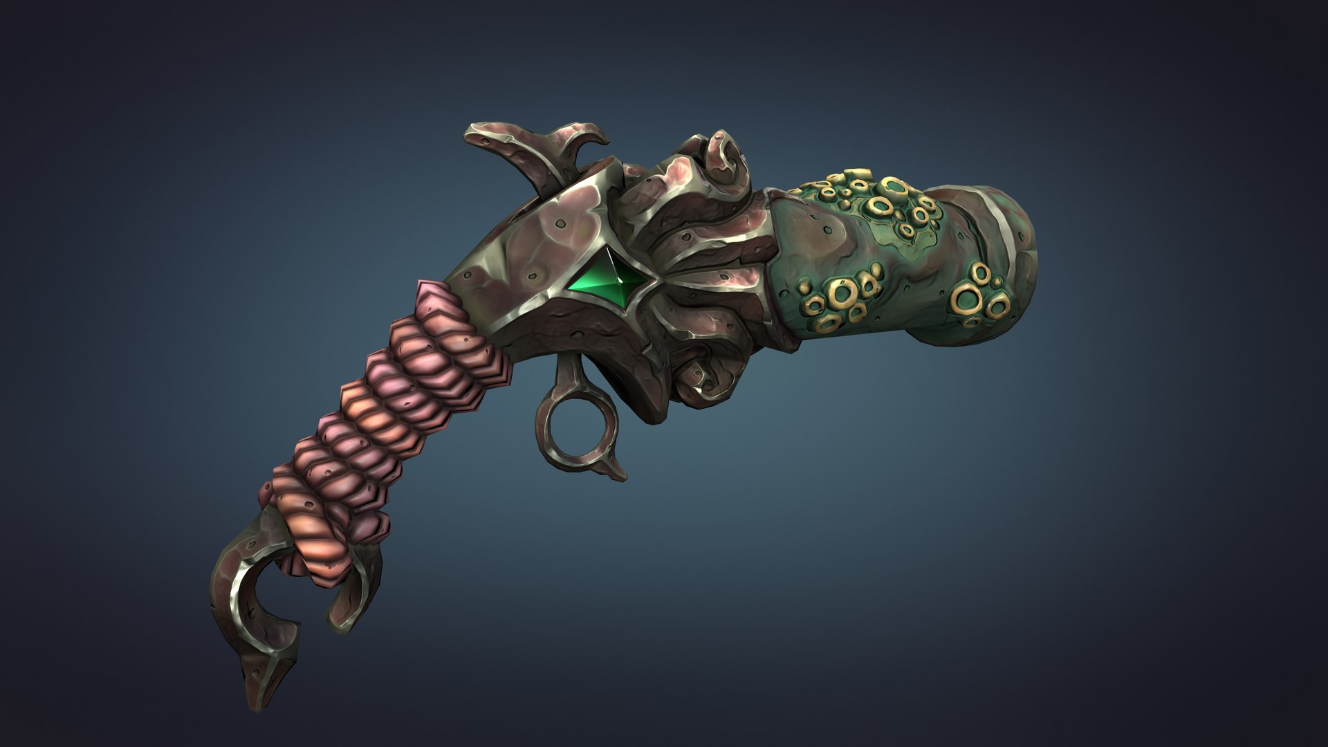 Octopus Pistol 3D Model - TurboSquid 2092630