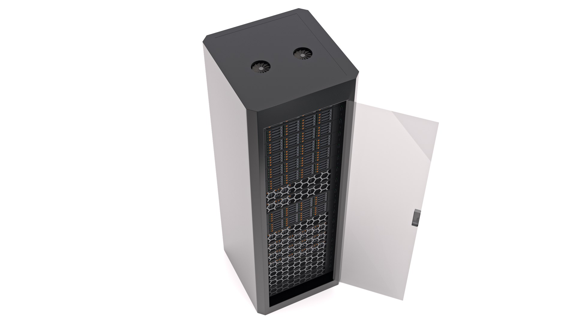 Data Server Rack 3D Model - TurboSquid 2284876