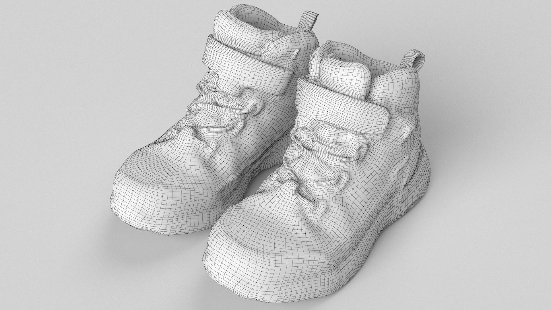 3D Kids Hiking Boots Model - TurboSquid 1677786