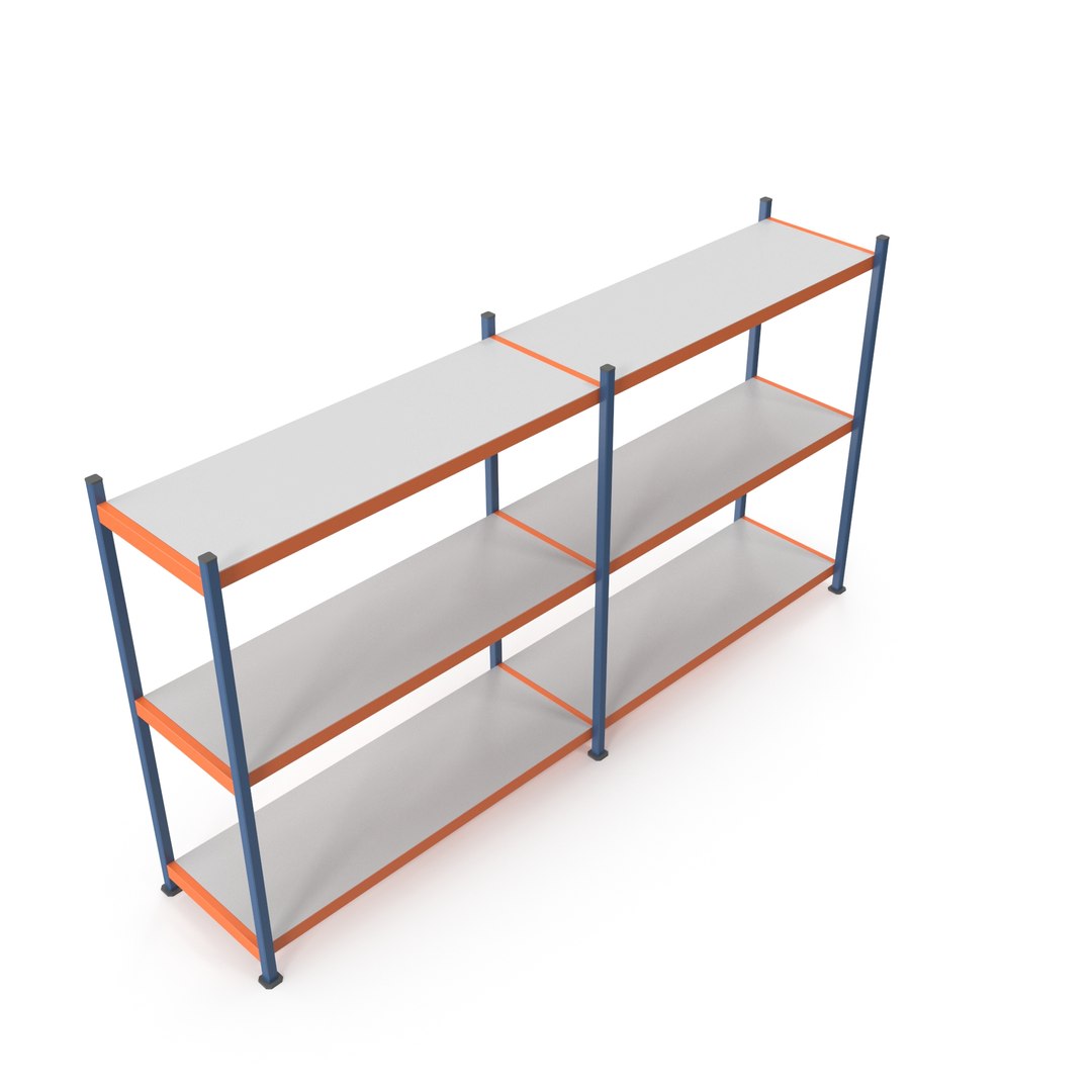 Industrial shelf 3D - TurboSquid 2162620