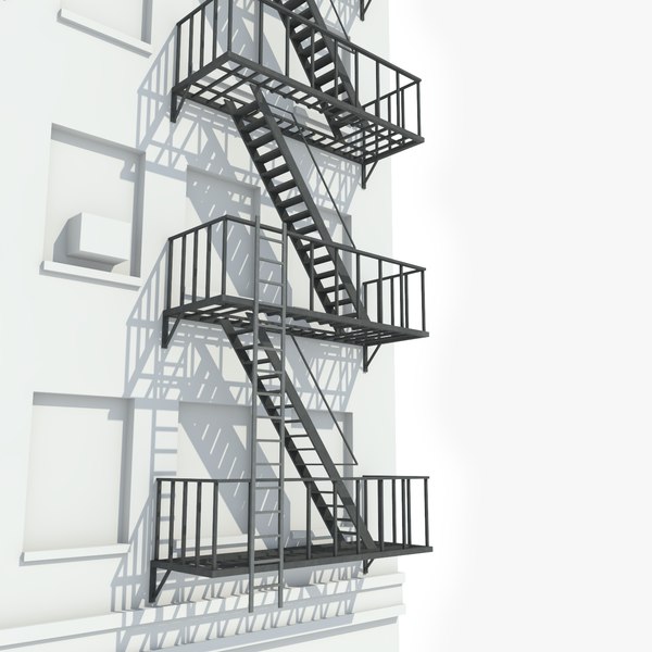 Fire Escape 3D Models for Download | TurboSquid