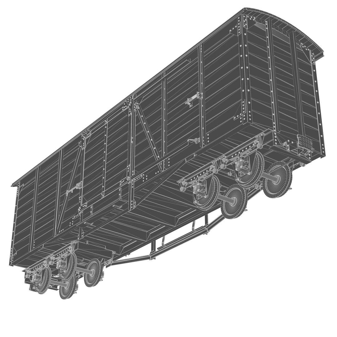 3D Wooden Train Wagon - TurboSquid 1895493